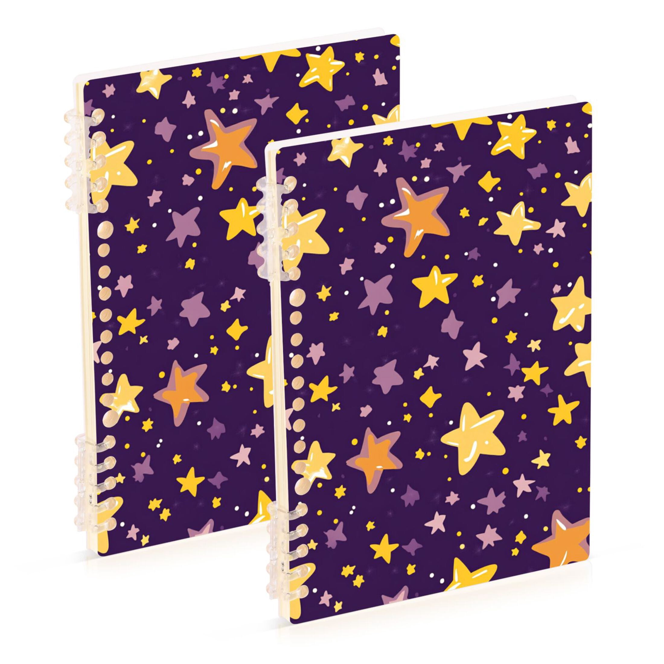 Sparkling Night Sky Lined Spiral Journal Notebook 60 Pages A5 College ...