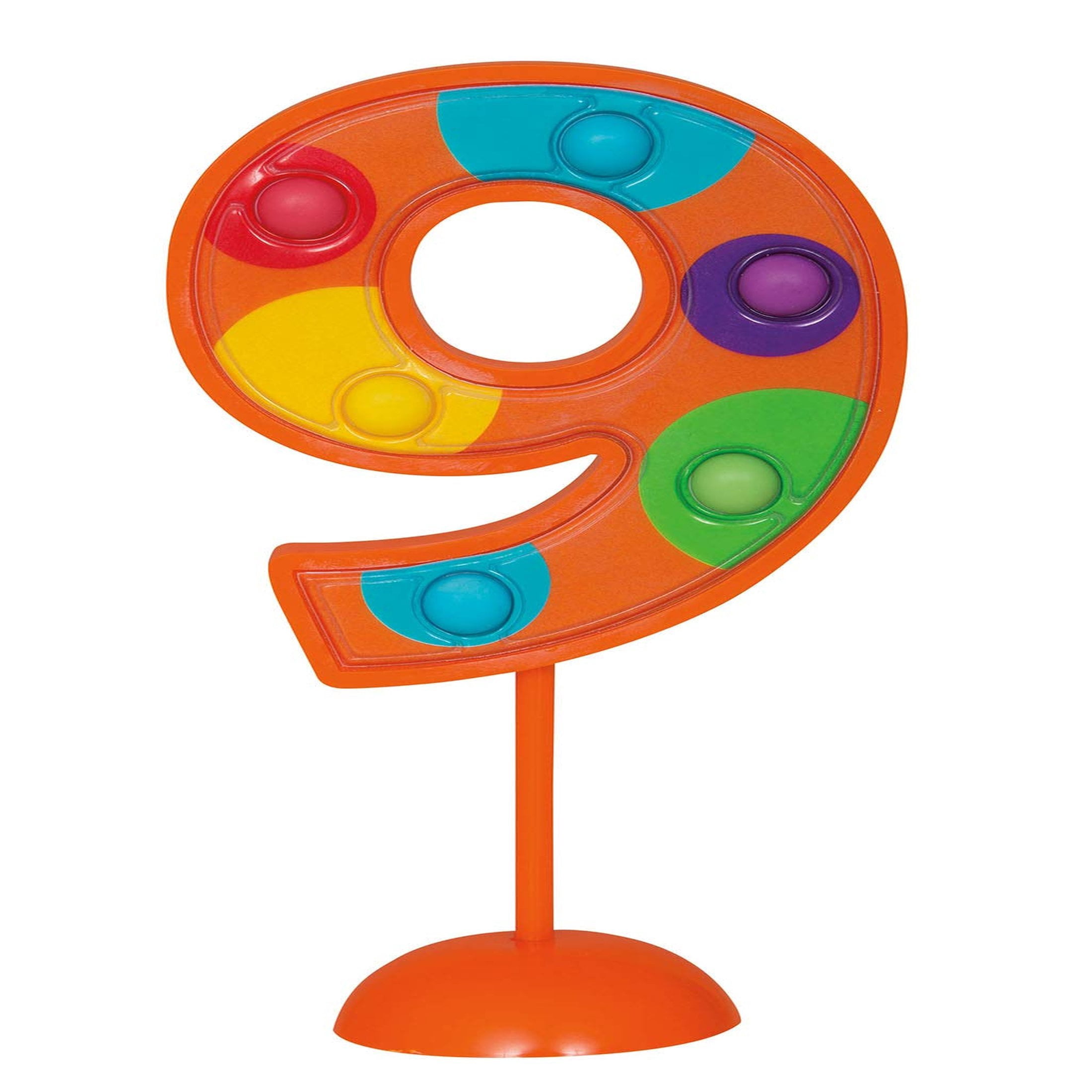 Sparkling Nine Cake Topper - Rainbow Glitz Decoration for Birthdays ...