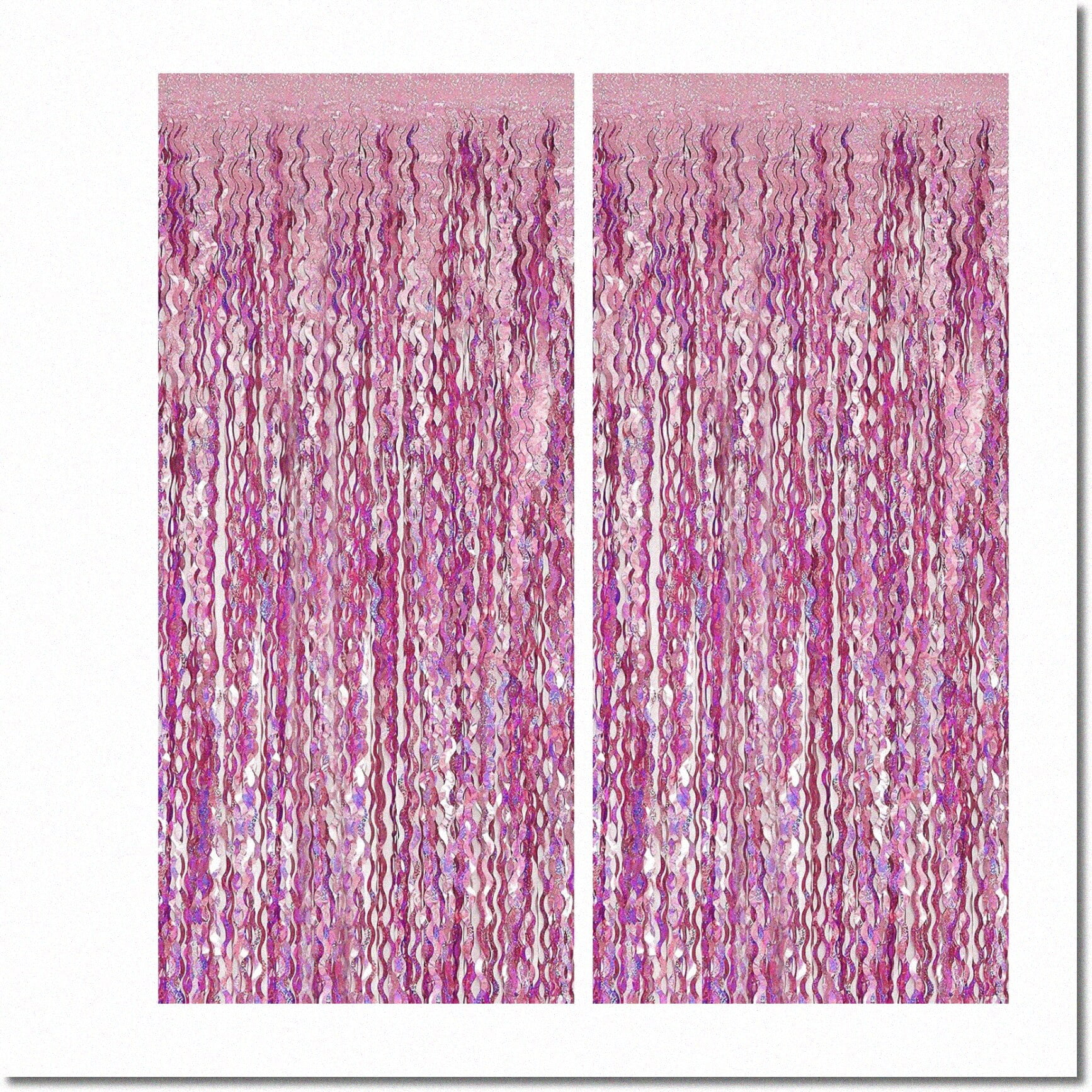 Sparkling Pink Tinsel Fringe Backdrop - Perfect for Parties, Birthdays ...