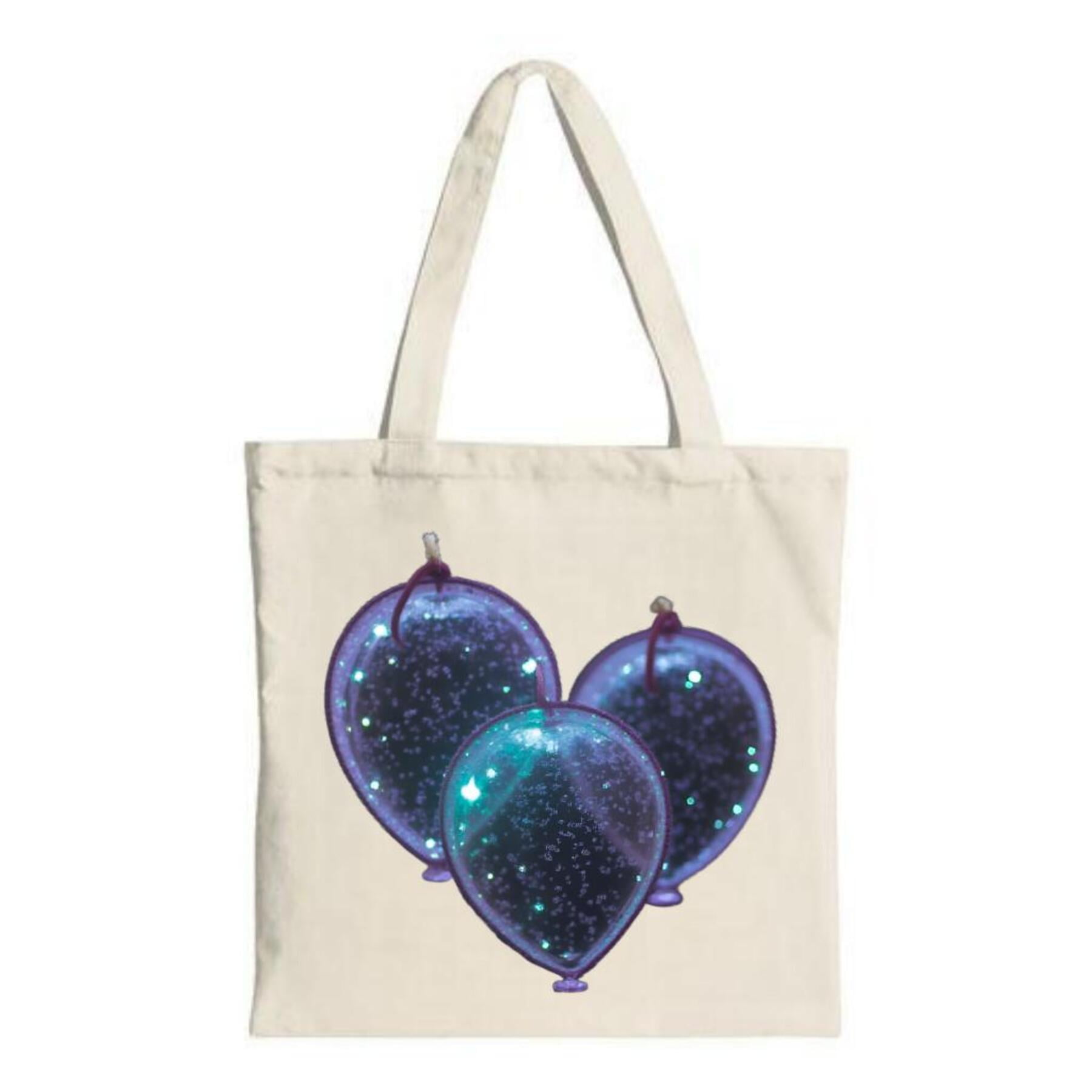 Sparkling Purple Glitter Canvas Tote Bag - Stylish Fabric Carryall with ...
