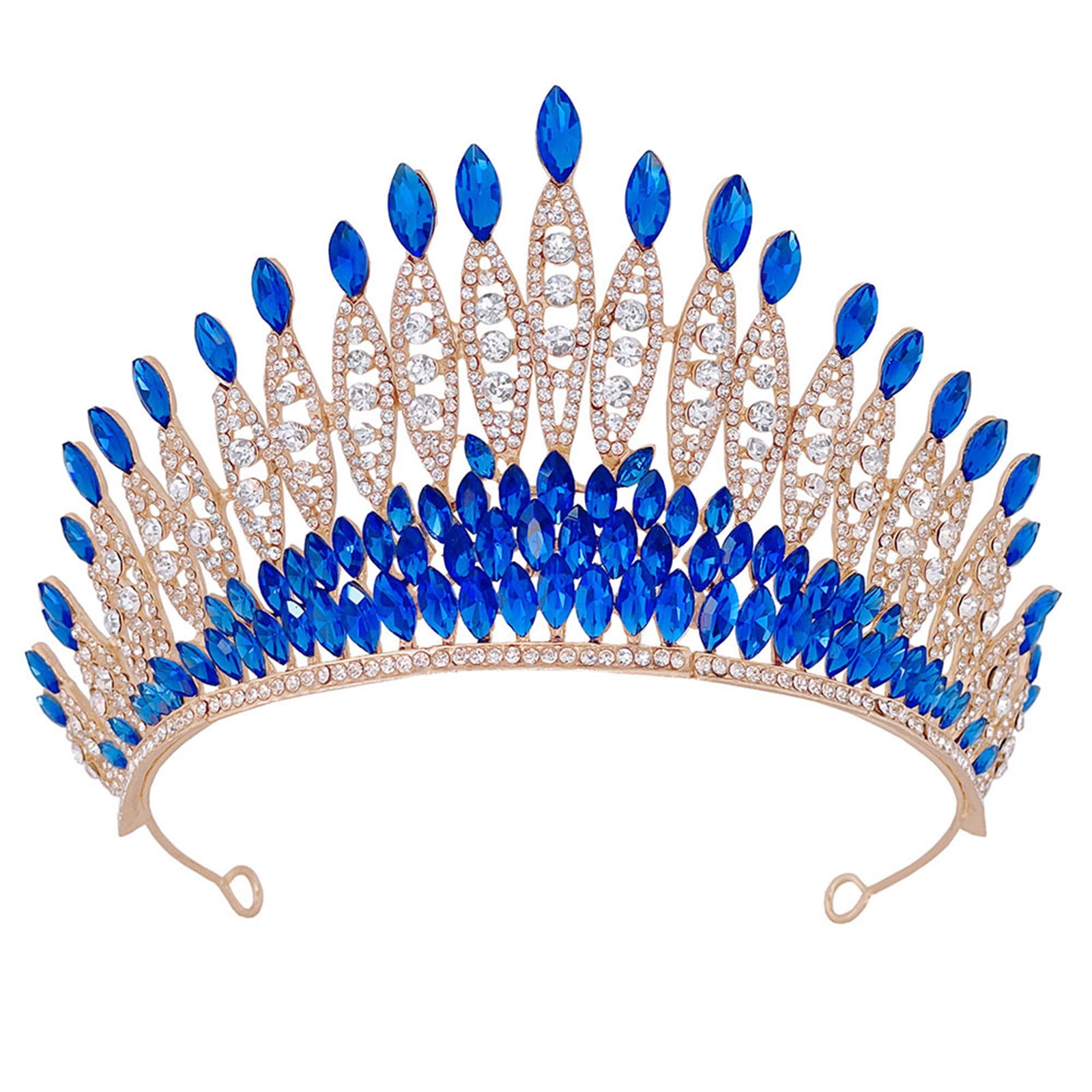 Sparkling Rhinestones Bridal Crowns Adjustable Size Crystals Tiaras for ...