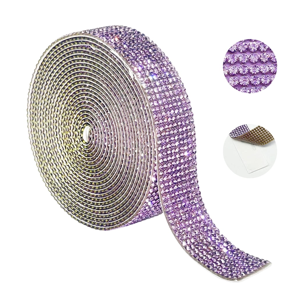 Sparkling Rhinestones Ribbon 13mm Crystal Ribbon Roll for Craft Wedding ...