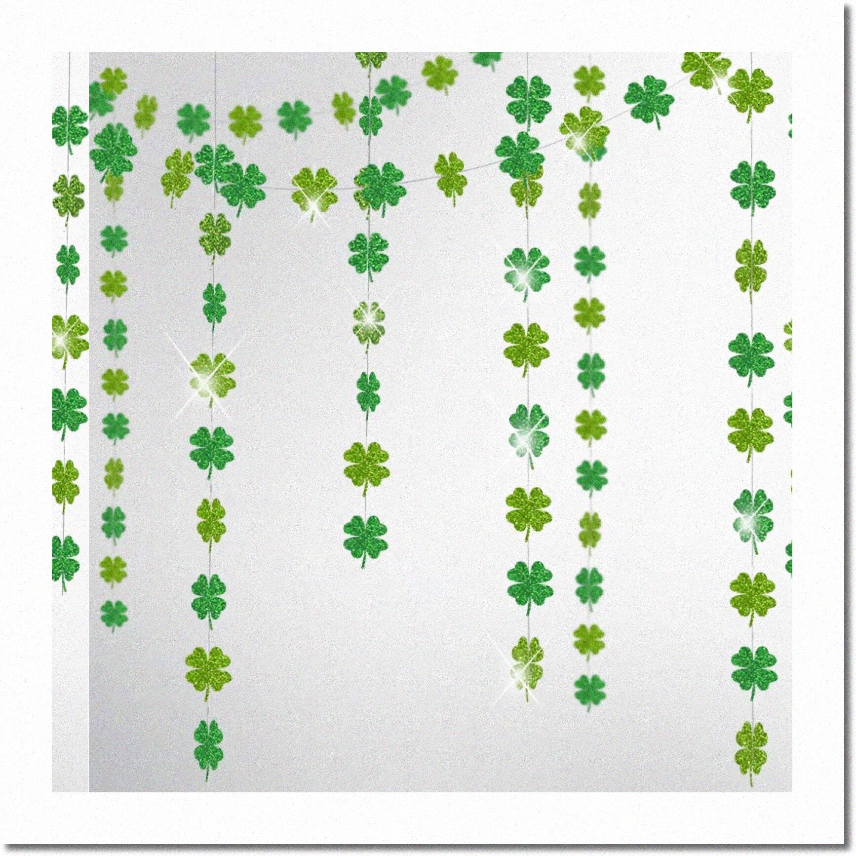 Sparkling Shamrock Spring Party Garland - Festive St. Patrick's Day ...