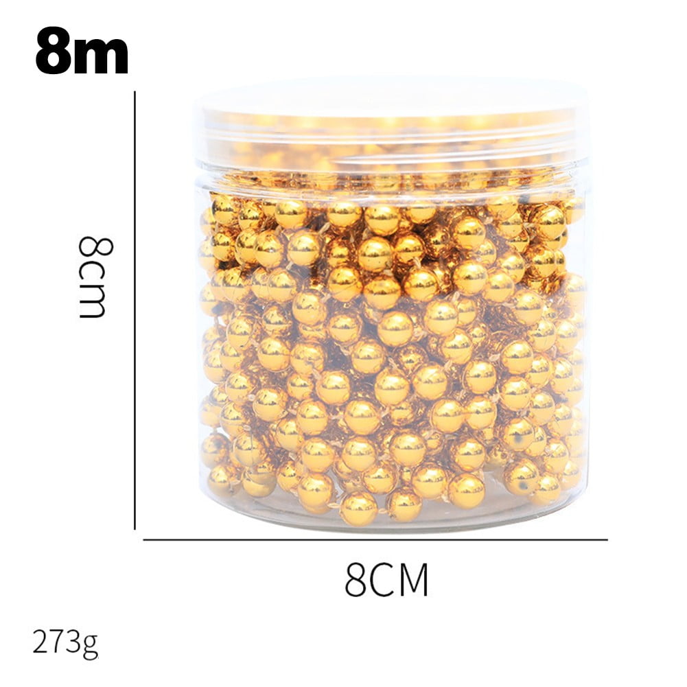 Sparkling Shiny Plastic Bead Chain for DIY Christmas Tree Decorations ...