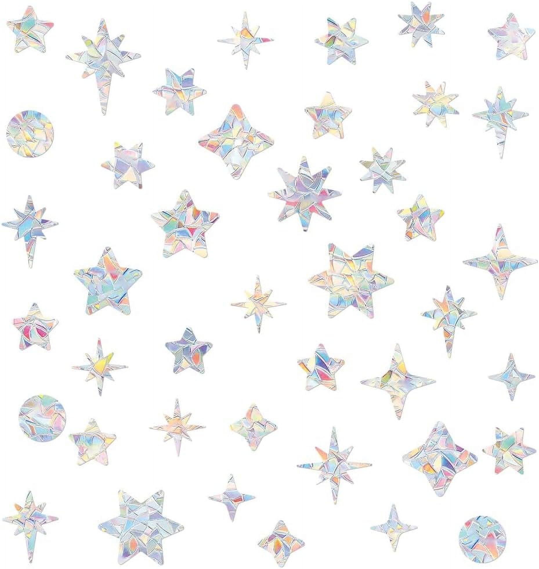 Sparkling Stars Window Stickers Shining Dots Anti-Collision Window ...
