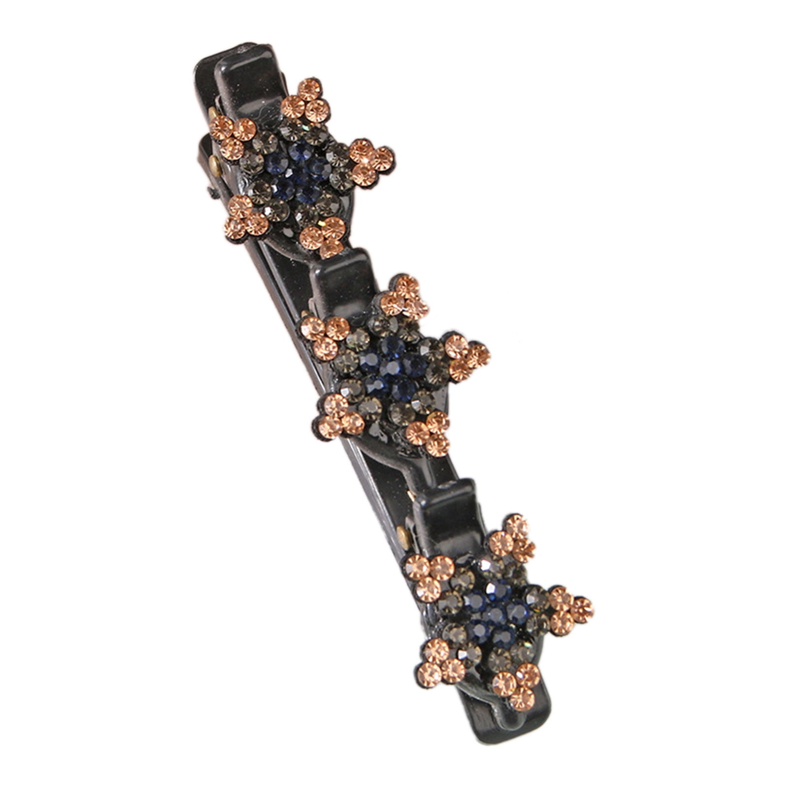 Sparkling Stone Braided Hair Clips for Women and Girls - Elegant Short ...