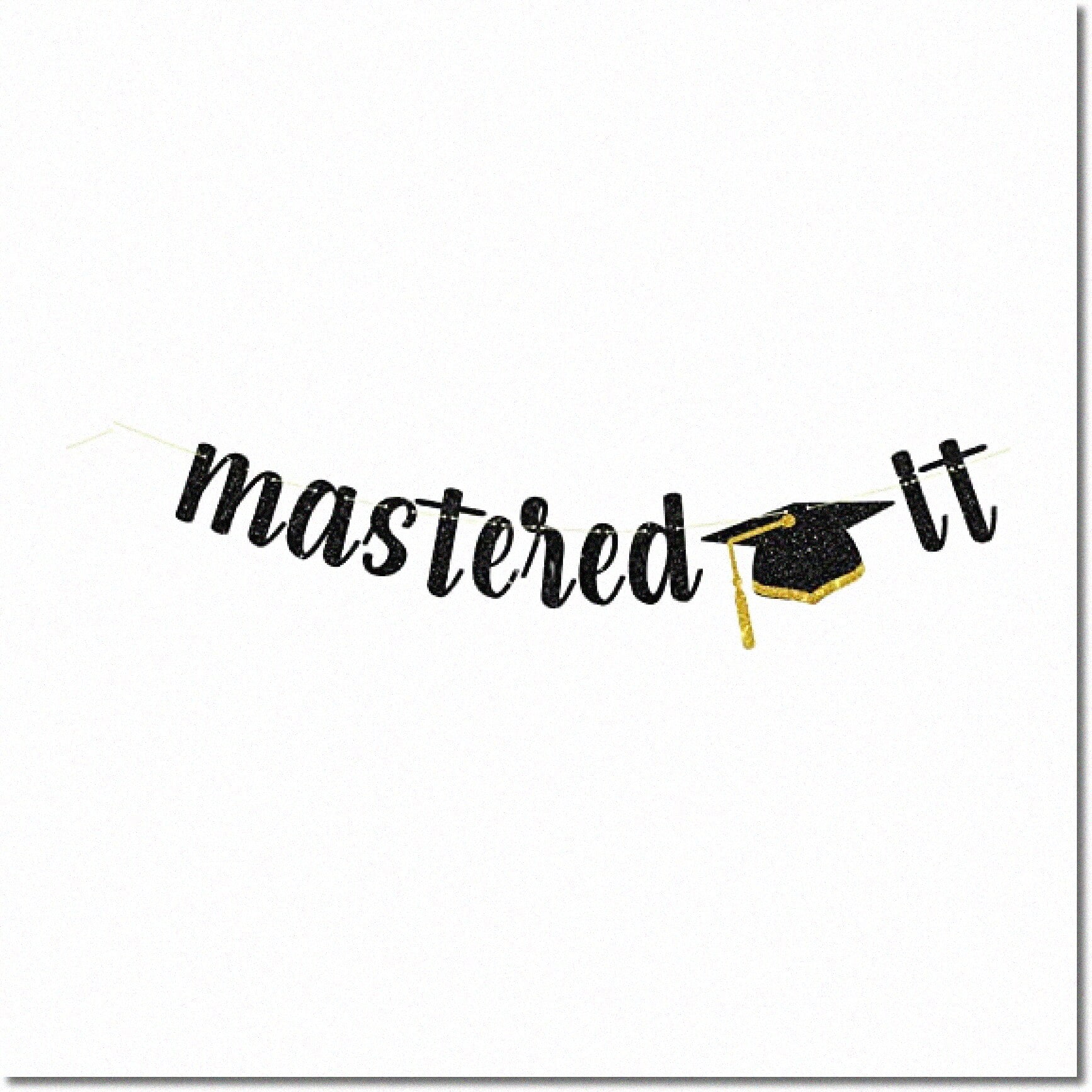 Sparkling Success Graduation Banner - Glittery Master's Graduation ...