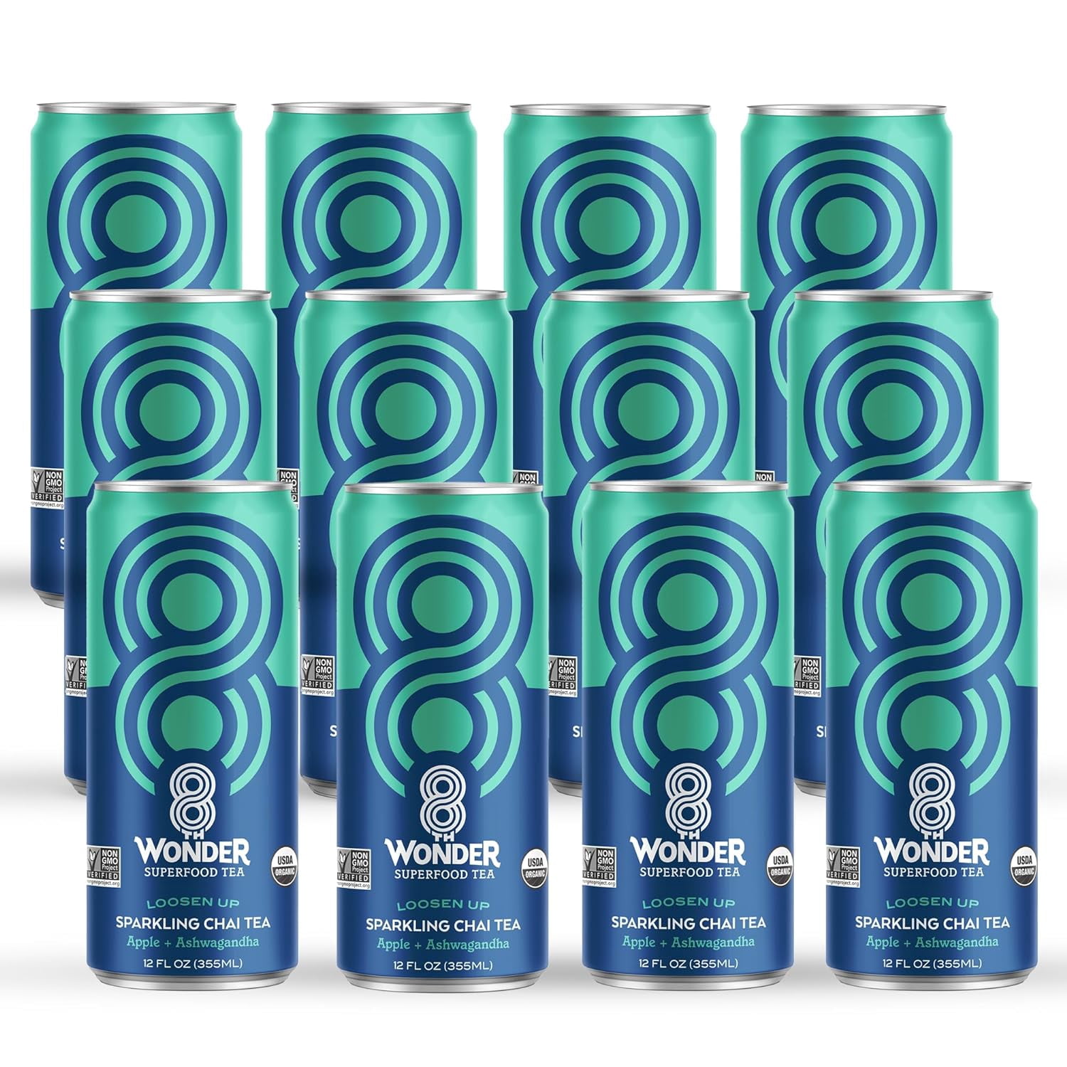Sparkling Superfood Chai Tea with Real Fruit Juice - Ashwagha - Pack of ...