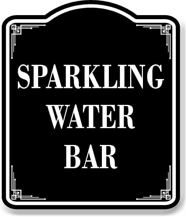 Sparkling Water Bar BLACK Aluminum Composite Sign, 20"x24" - Walmart.com
