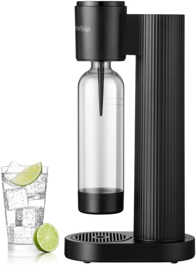 Sparkling Water Maker Soda Maker Machine for Home with 1L BPA Carbonating Bottle Compatible with ...