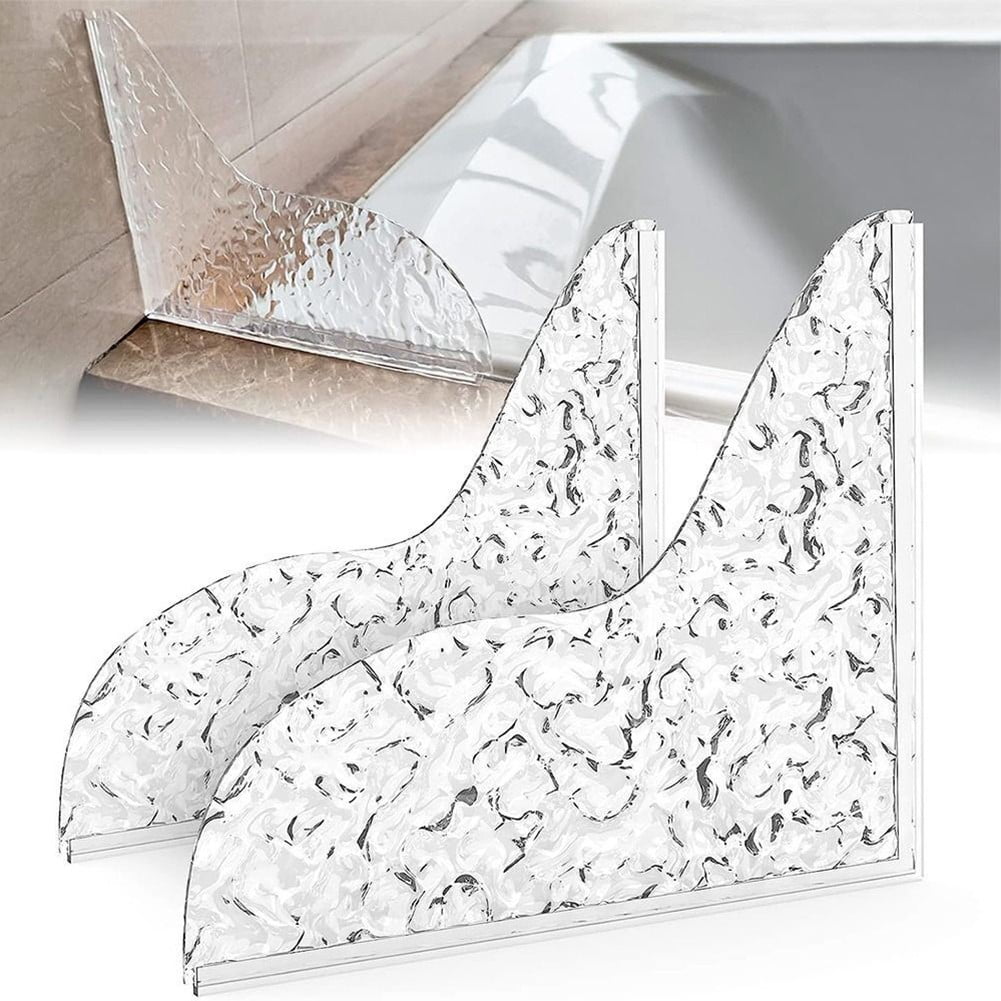 Sparkling Water Ripple Shower Splash Guard Acrylic Bathtub Corner ...