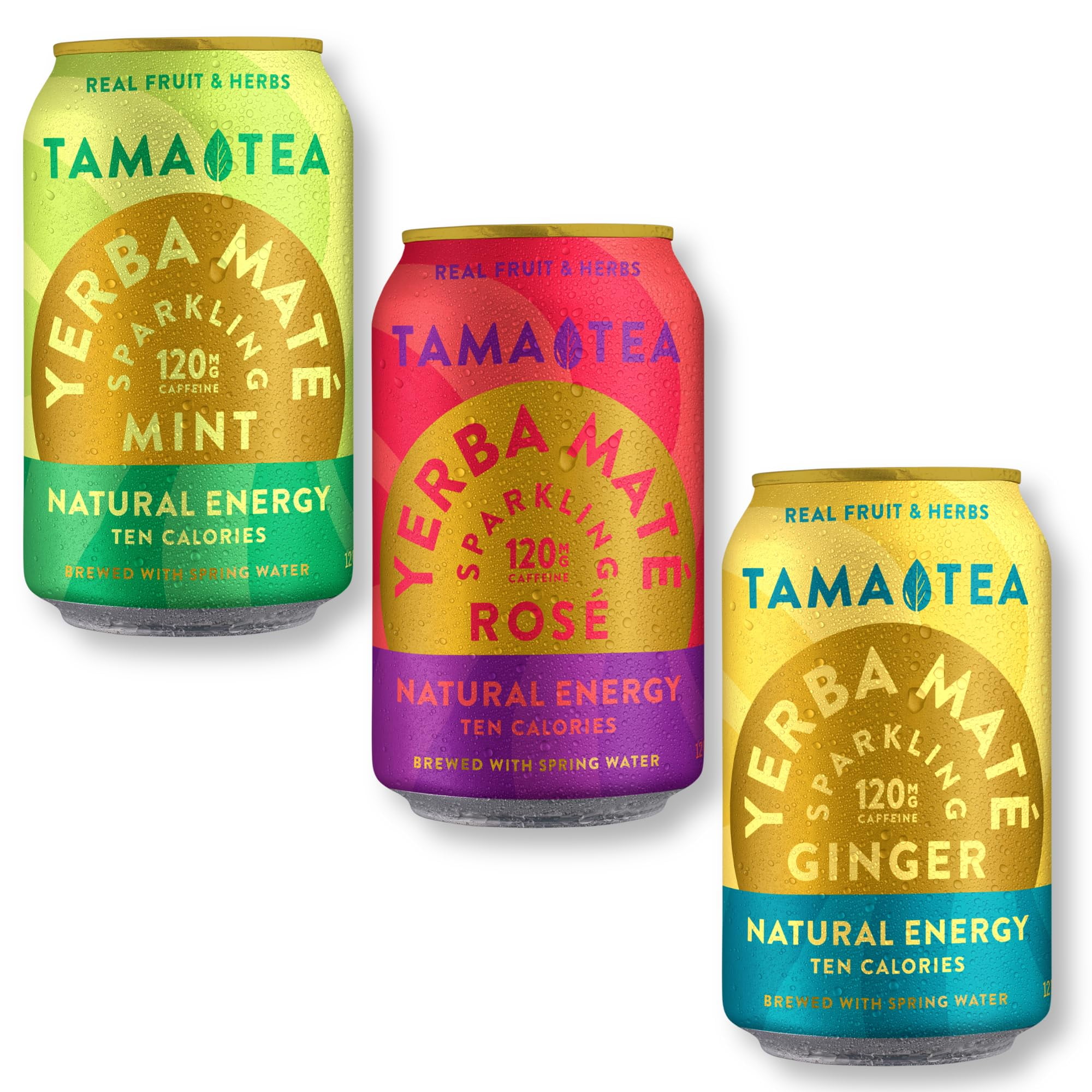 Tama Tea Sparkling Yerba Mate Variety Pack - Healthy Energy Drink ...