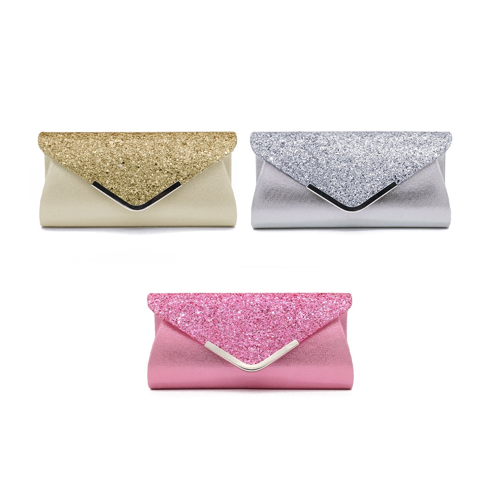 Sparkling evening handbag, sparkling wedding bride wallet, sparkling ...