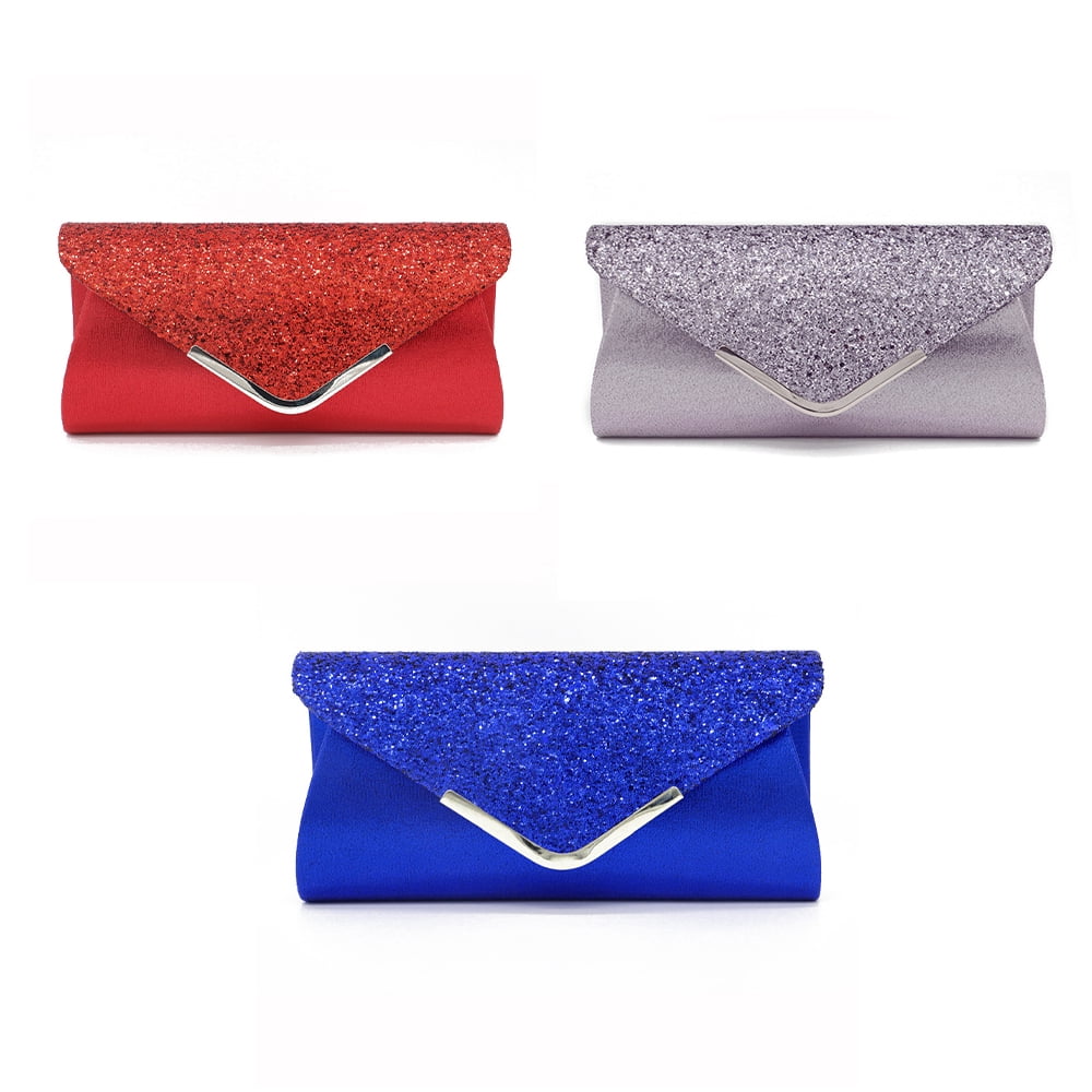 Sparkling evening handbag, sparkling wedding bride wallet, sparkling ...