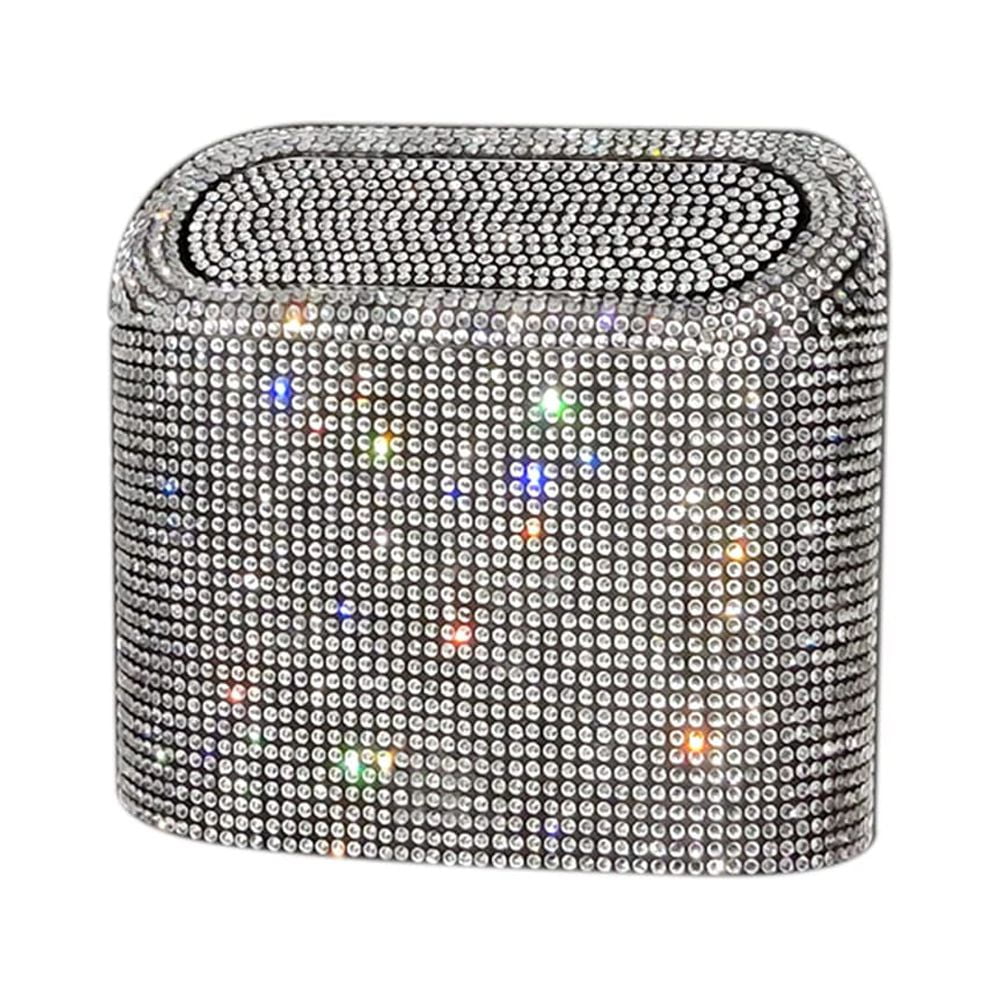 Sparkly Car Trash Car,Hanging Garbage Can with Lid Bling Rhinestone ...