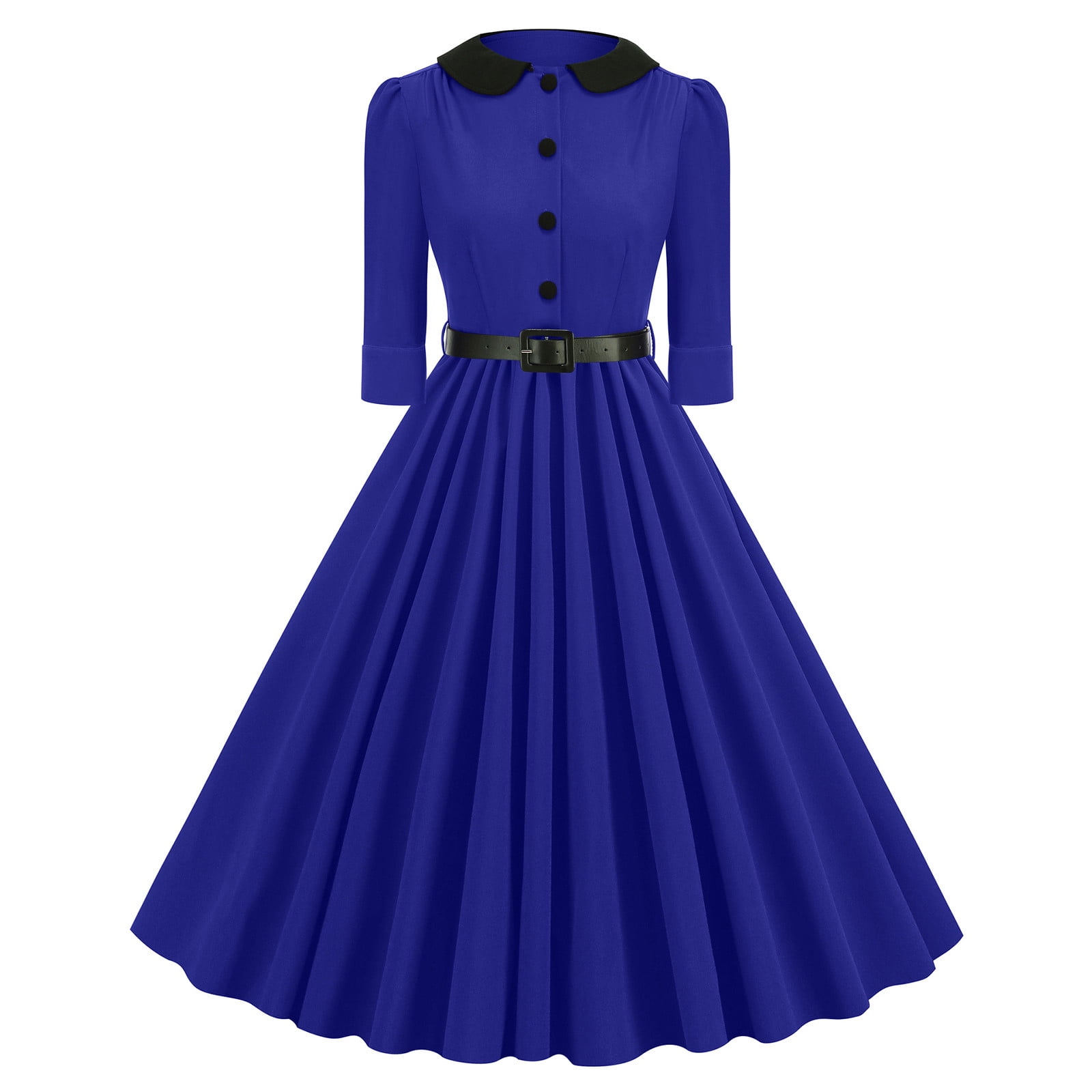 Sparkly Dresses for Women Women's Button Formal Dresses 3/4 Sleeve ...