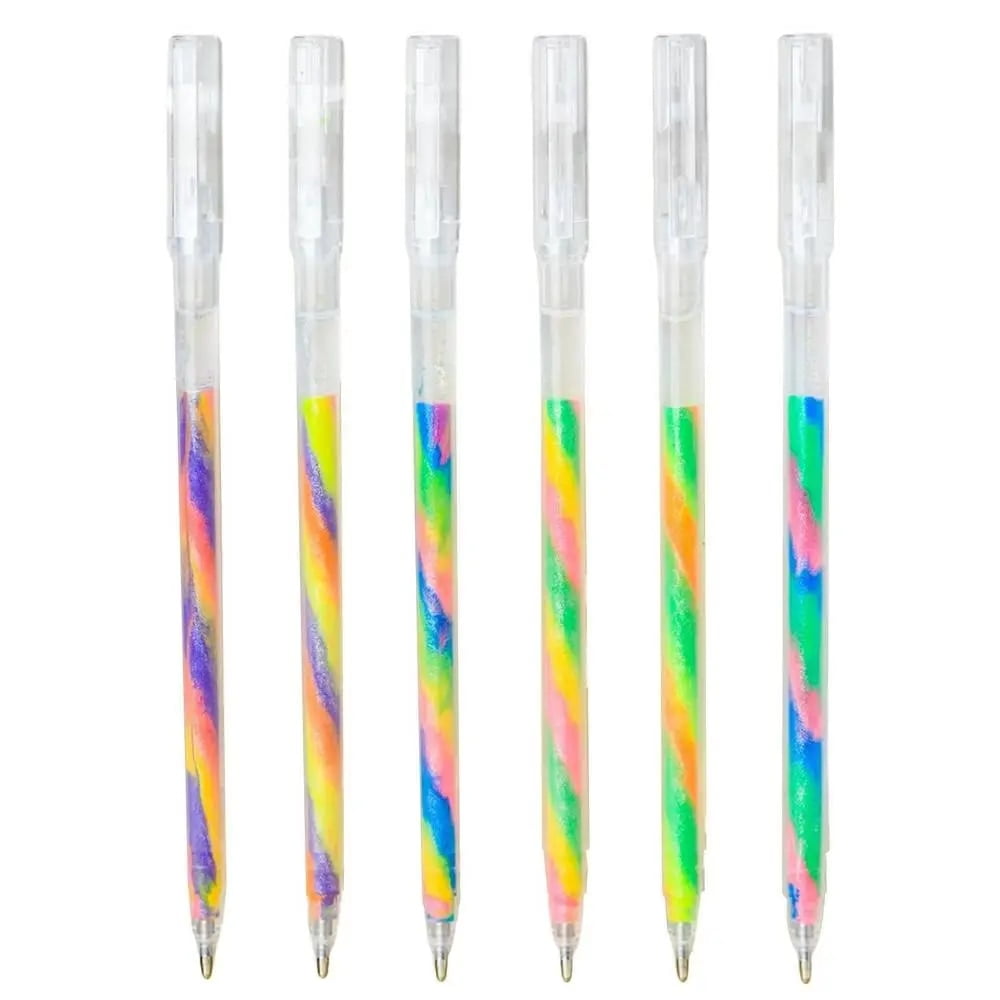 Sparkly Gel Pens 6 Colors Fine Point Rainbow Gradient Pens For ...