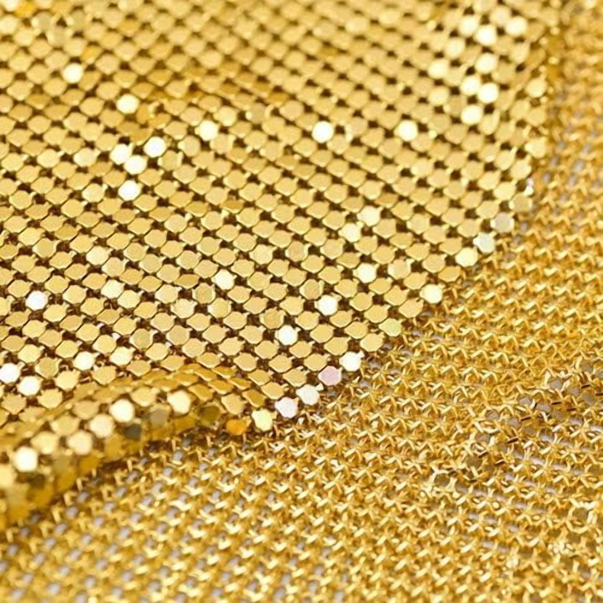 Sparkly Metal Mesh Fabric Chainmail Jewelry Making Metal Mesh Fabric ...