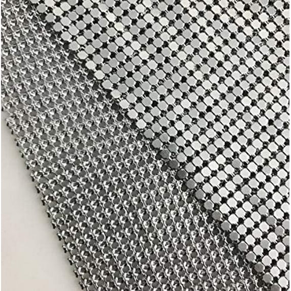 Sparkly Metal Mesh Fabric Chainmail Jewelry Making Metal Mesh Fabric ...