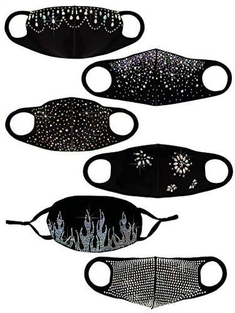Sparkly Rhinestone Face Mask, Bling Face Mask for Women, Glitter Face ...