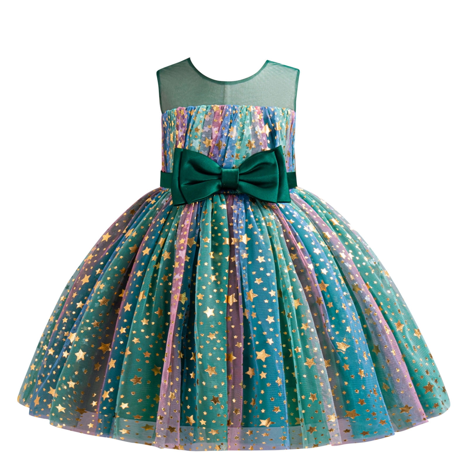 Sparkly Sequin Birthday Prom Outfit Toddler Princess Dress Fashion Ball ...