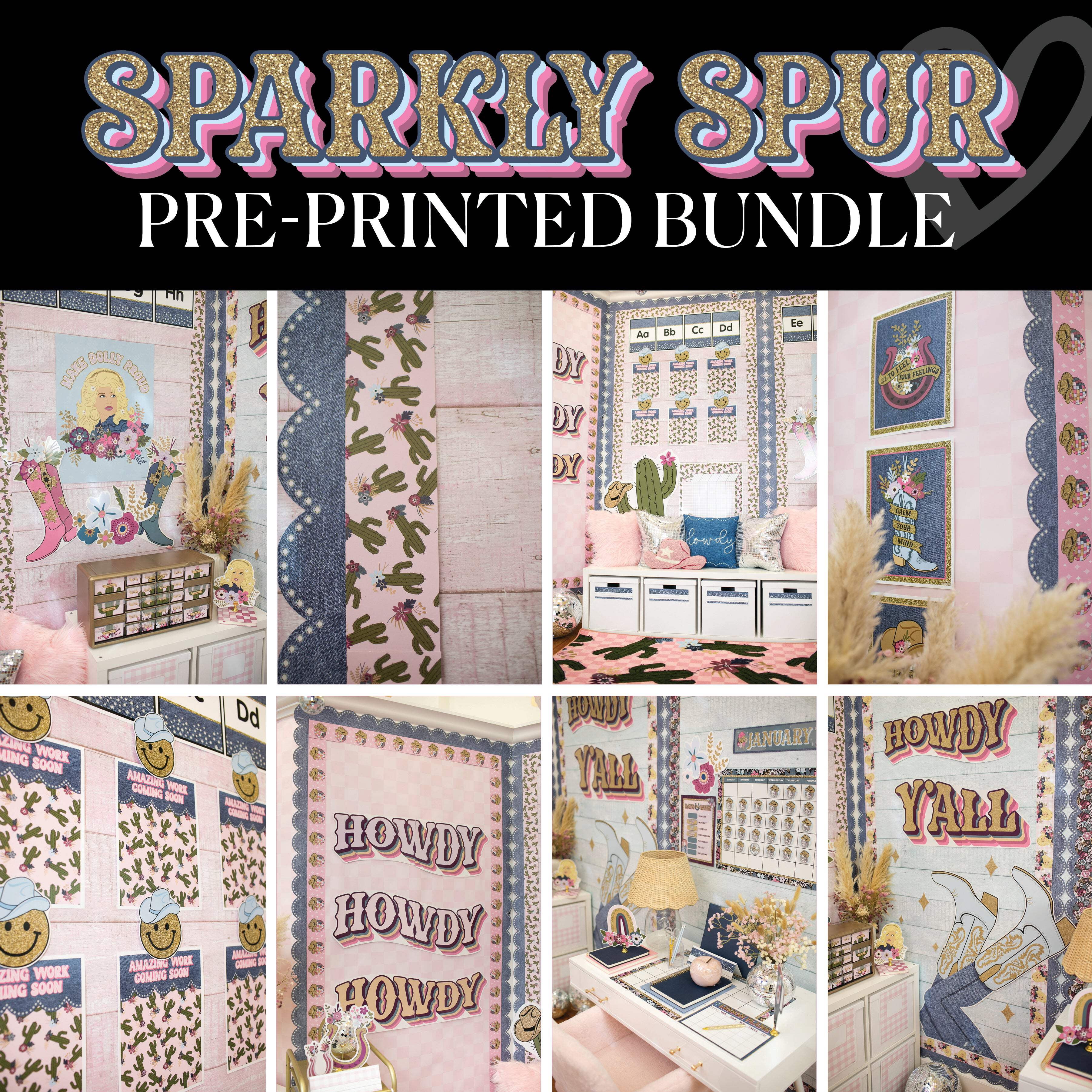 Sparkly Spur | Classroom Decor Bundle | Schoolgirl Style - Walmart.com
