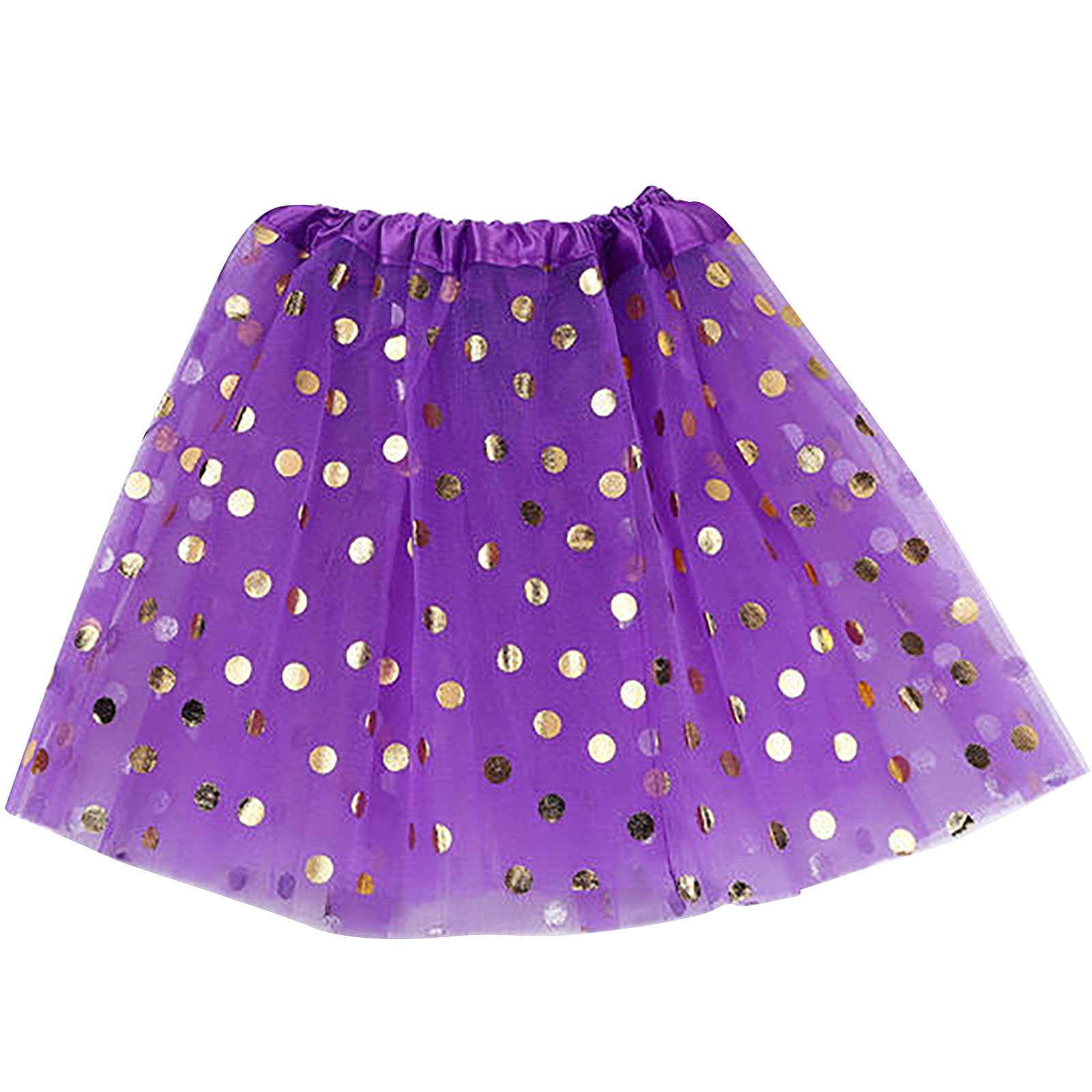 Savings Sparkly Tutu Skirt for Girls Multi-layered Tutus Elastic Waist ...