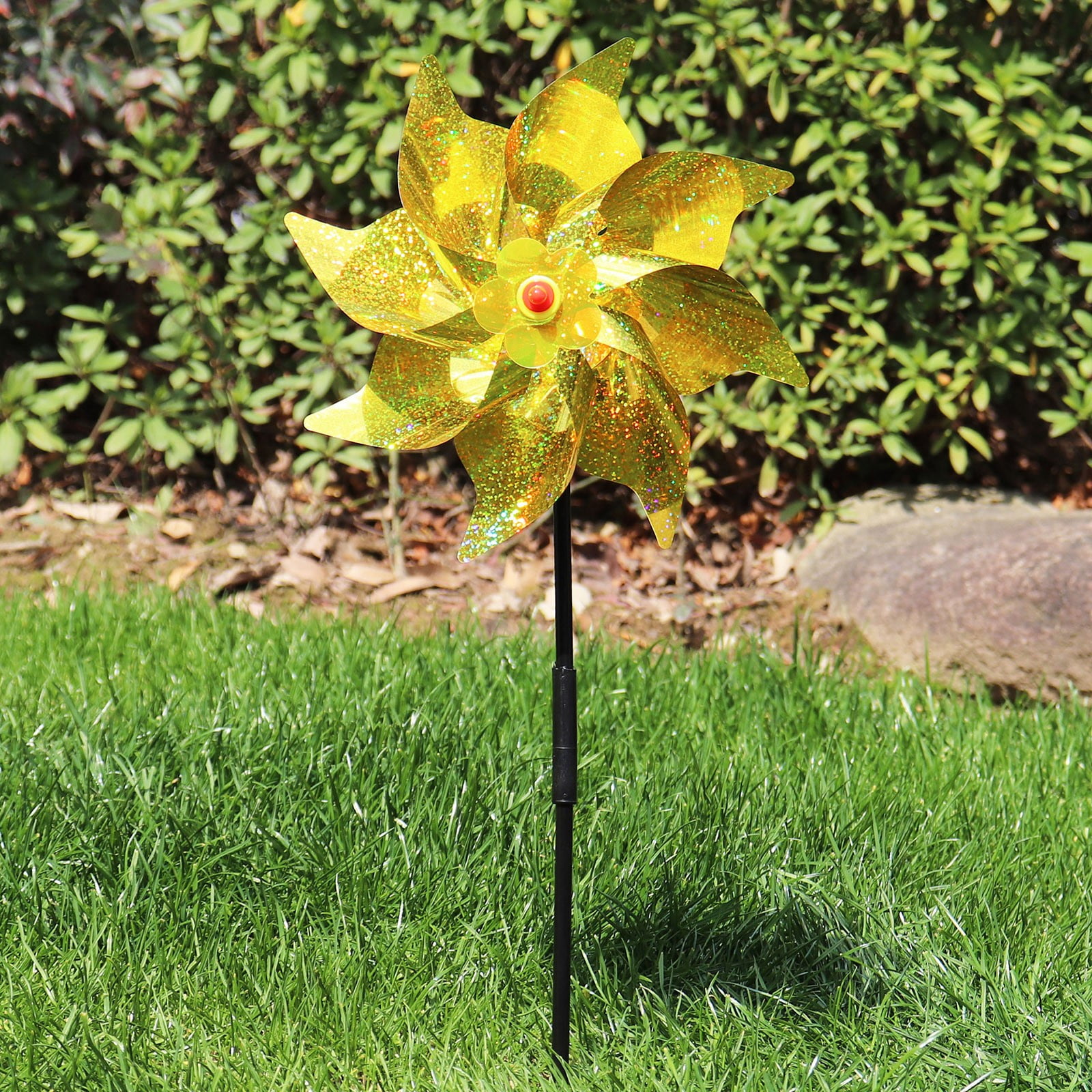 Sparkly Wind Spinners for Yard and Garden, Lawn Decorations Colorful ...