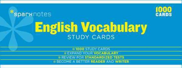 Sparknotes Study Cards: English Vocabulary Sparknotes Study Cards ...