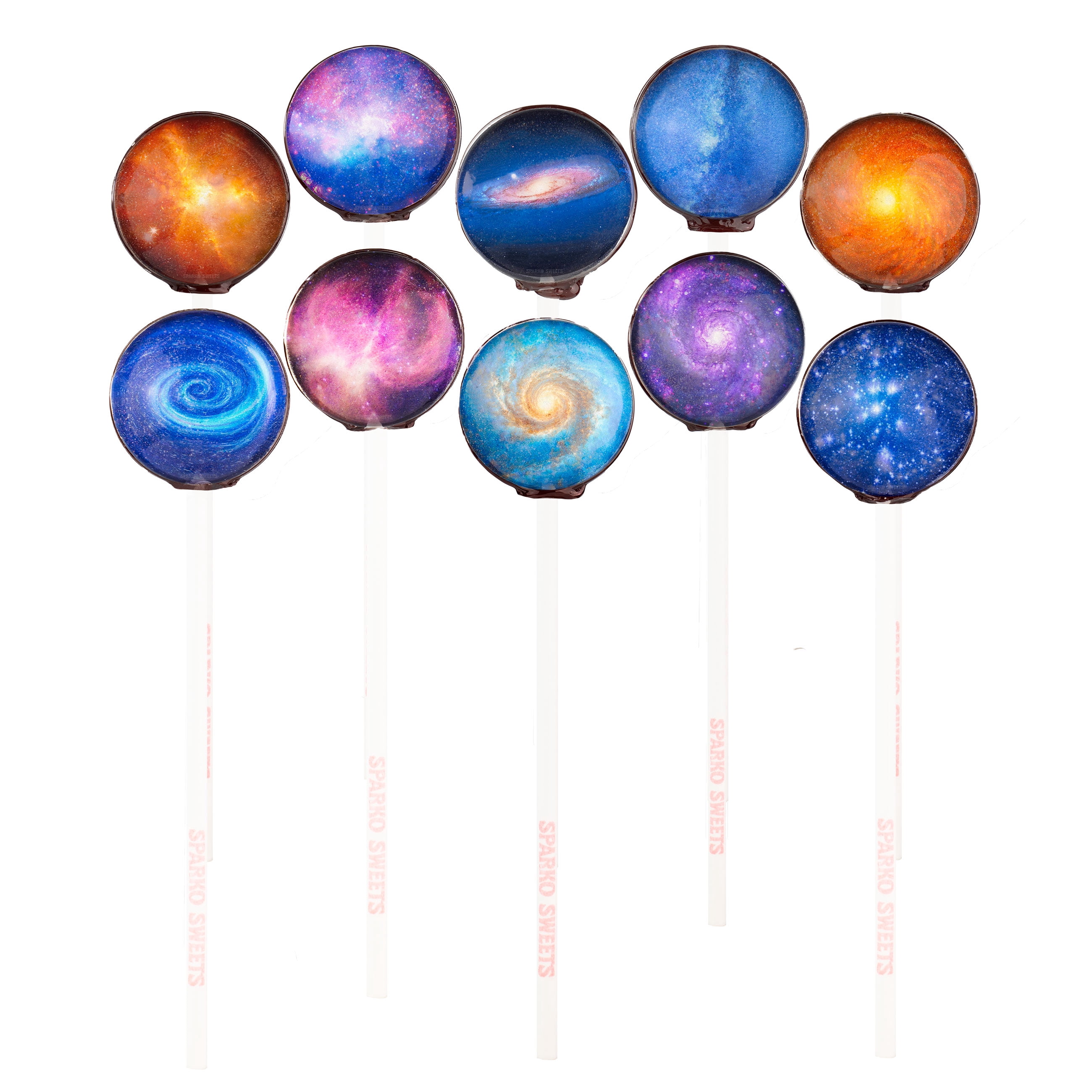 Sparko Sweets Galaxy Lollipops, Universe Designs, Watermelon Flavor, 10 ...