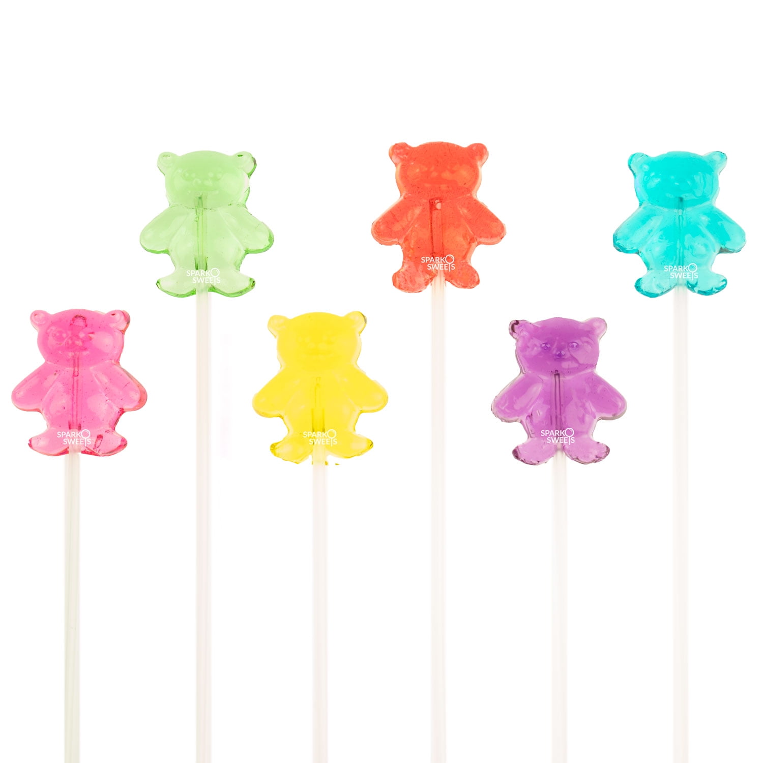 Sparko Sweets Bear Twinkle Pops Lollipops, 100 Pieces, Multi-Flavor, 11 ...