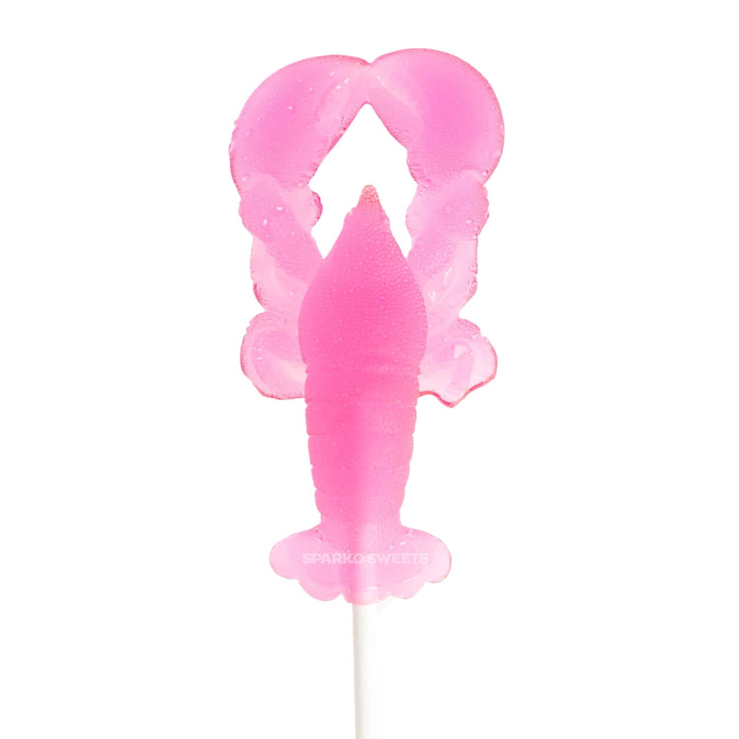 Sparko Sweets Strawberry Lemonade Lobster Lollipops, 3.5" Large Pink ...