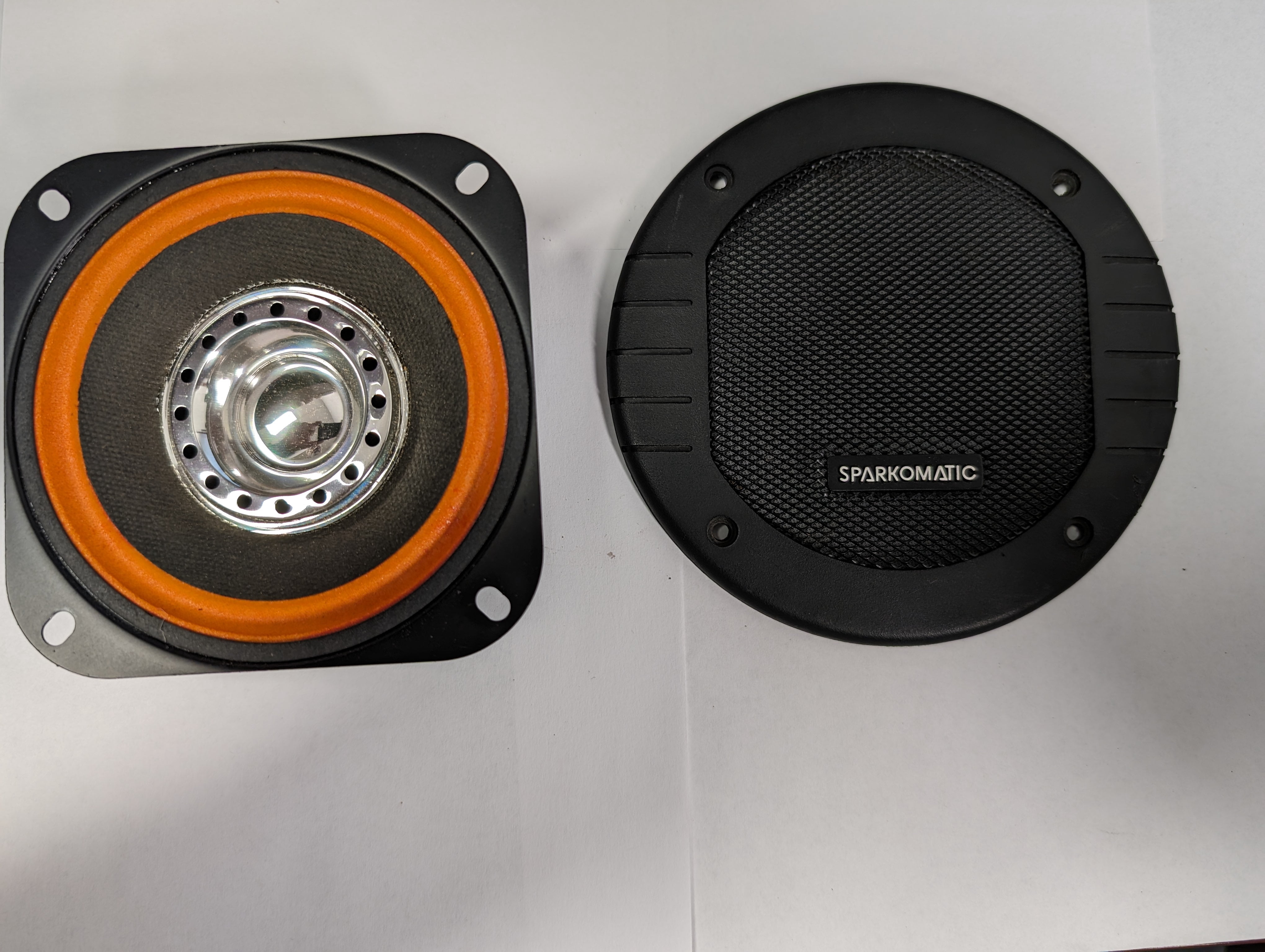 Sparkomatic 4" Automotive Replacement Speaker & Grille 4 Ohms @ 20 ...