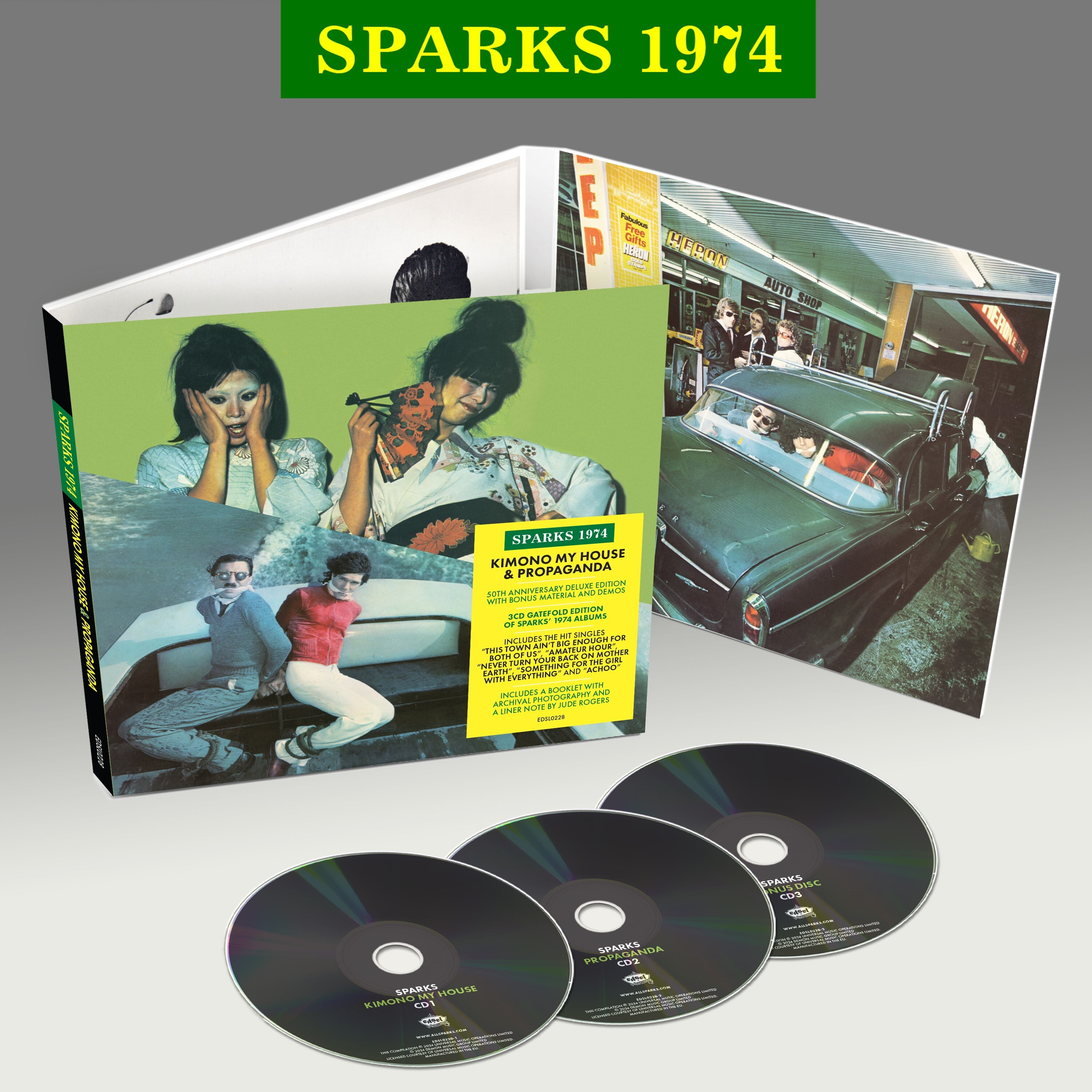 Sparks Sparks 1974: Kimono My House & Propaganda (CD) 50th Anniversary ...