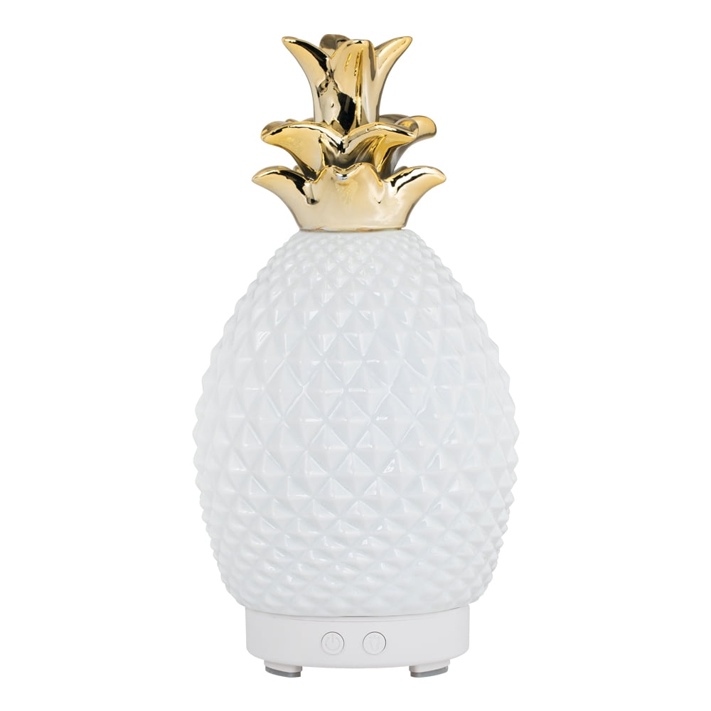 Sparoom Aloha Ceramic Pineapple Ultrasonic Aromatherapy Diffuser - Walmart.com