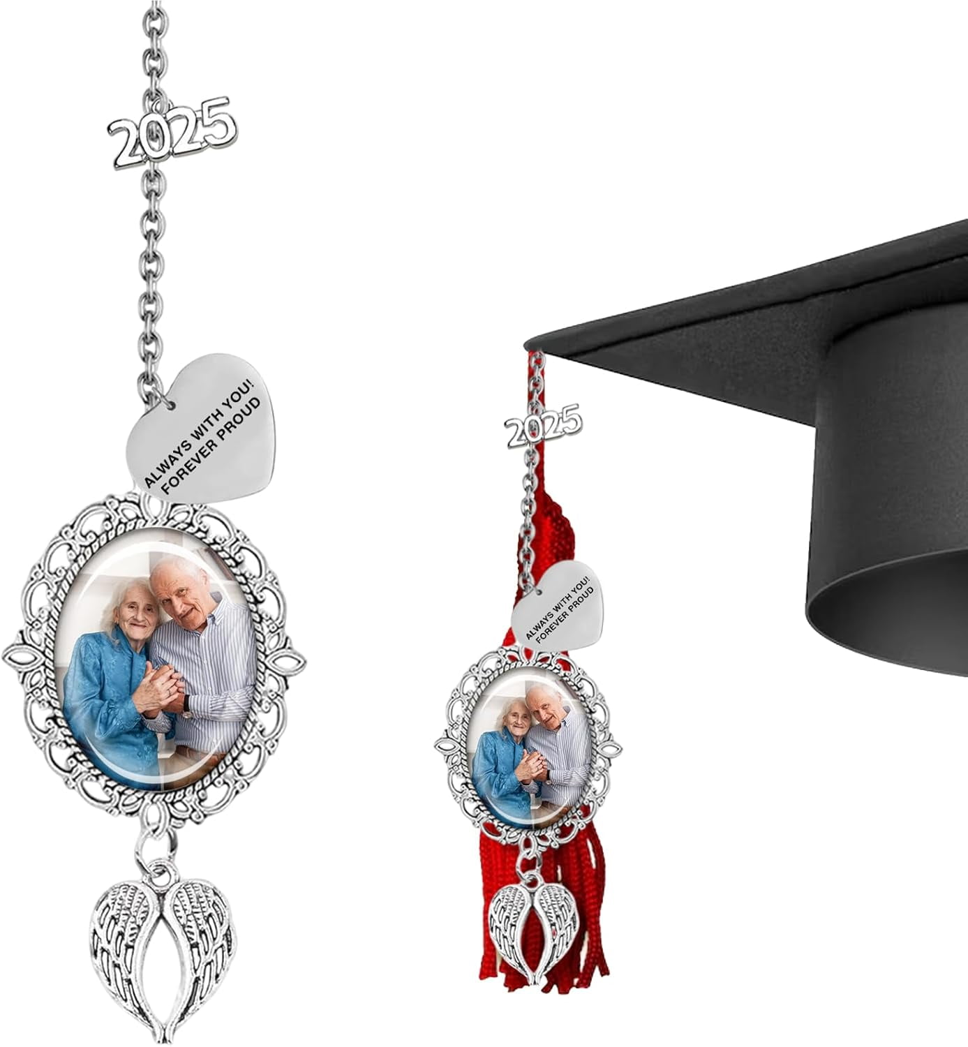 Sparroows Custom Graduation Tassel Photo Charms, Grads Gift for Class ...