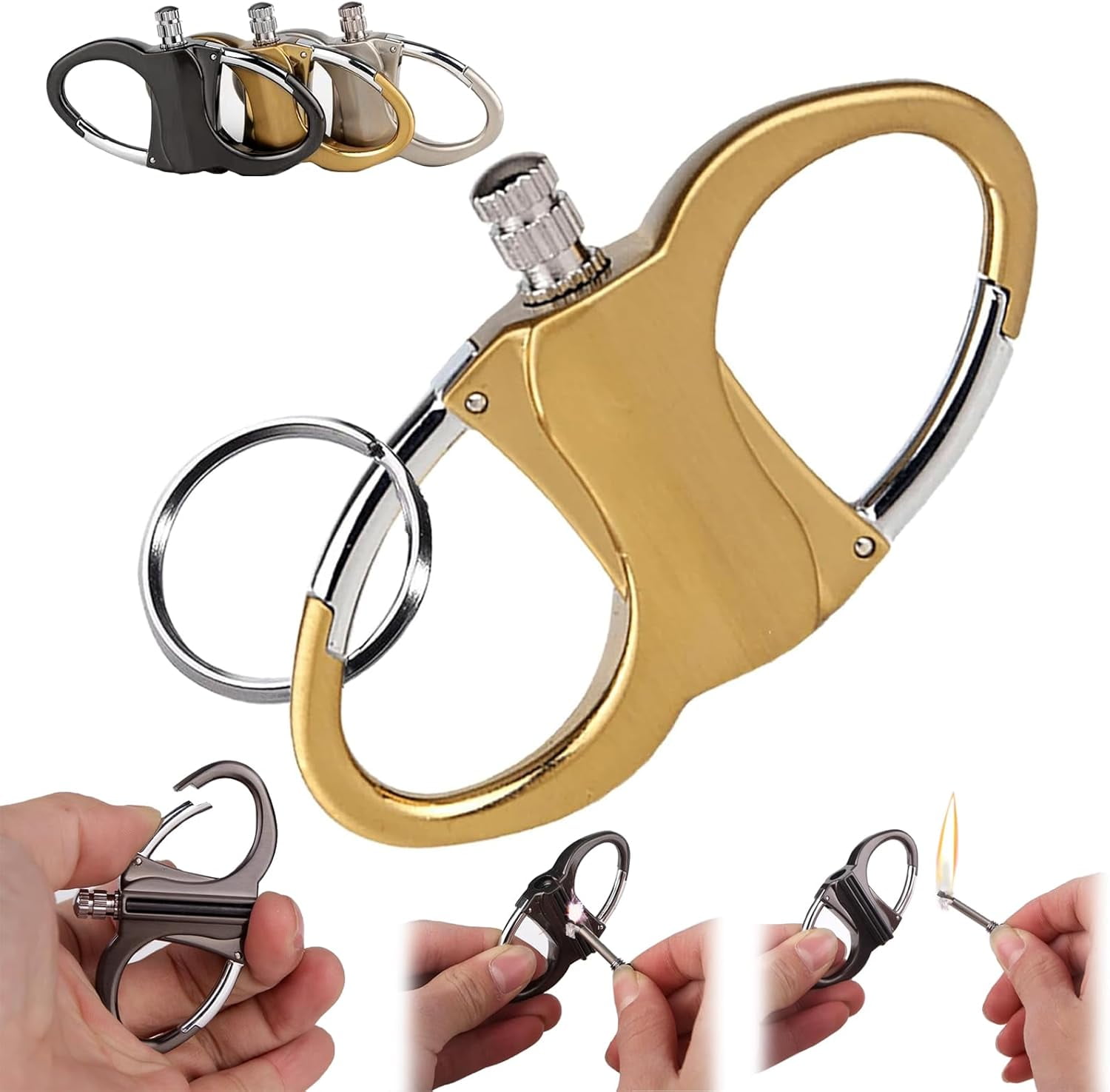 Sparroows Metal Keychain Lighter, Lighter Key Chain, Fire Starter Key ...