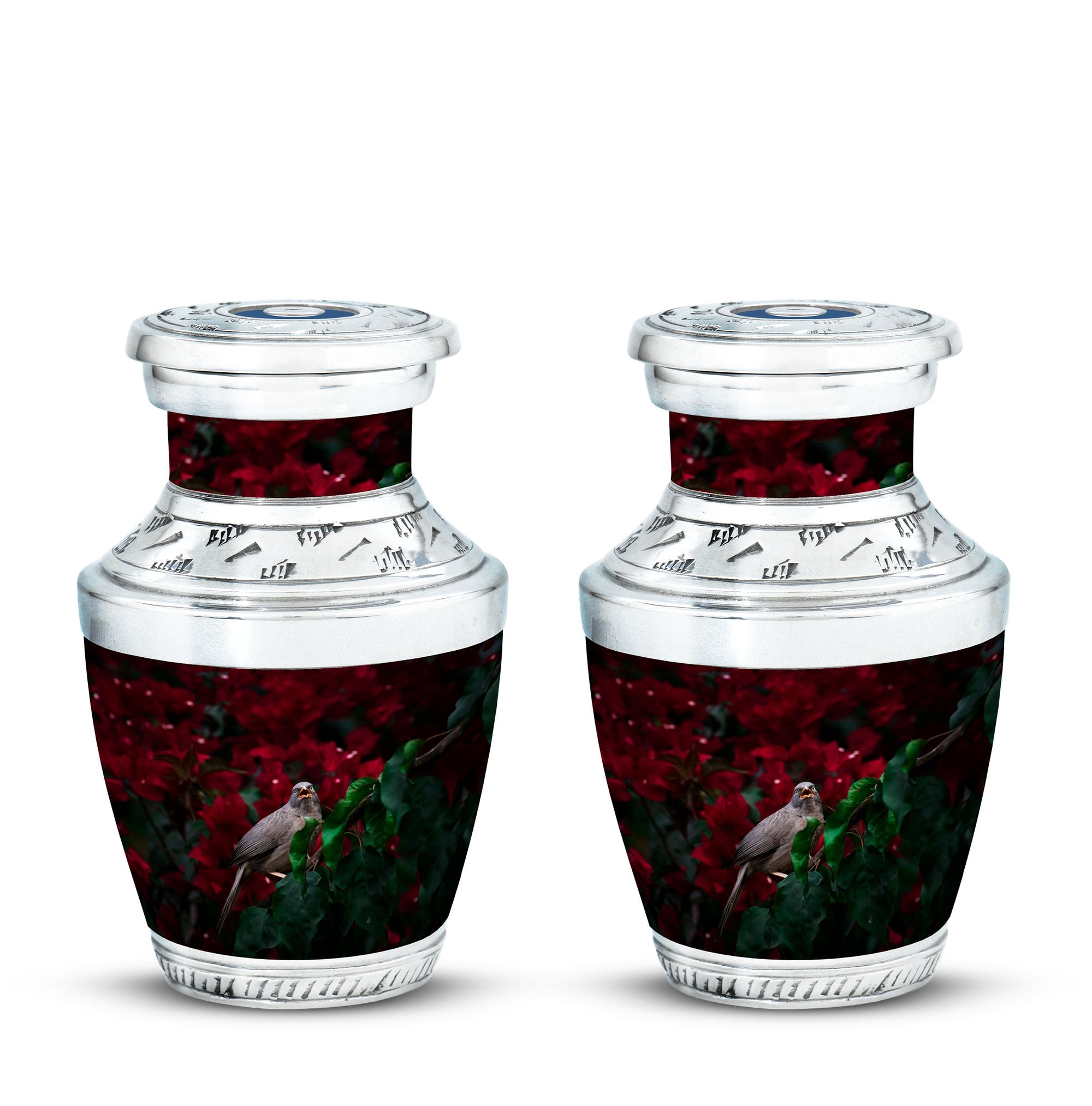 Sparrow Bird Compact Decorative Keepsake Urn - Sleek Mini Memorial for ...