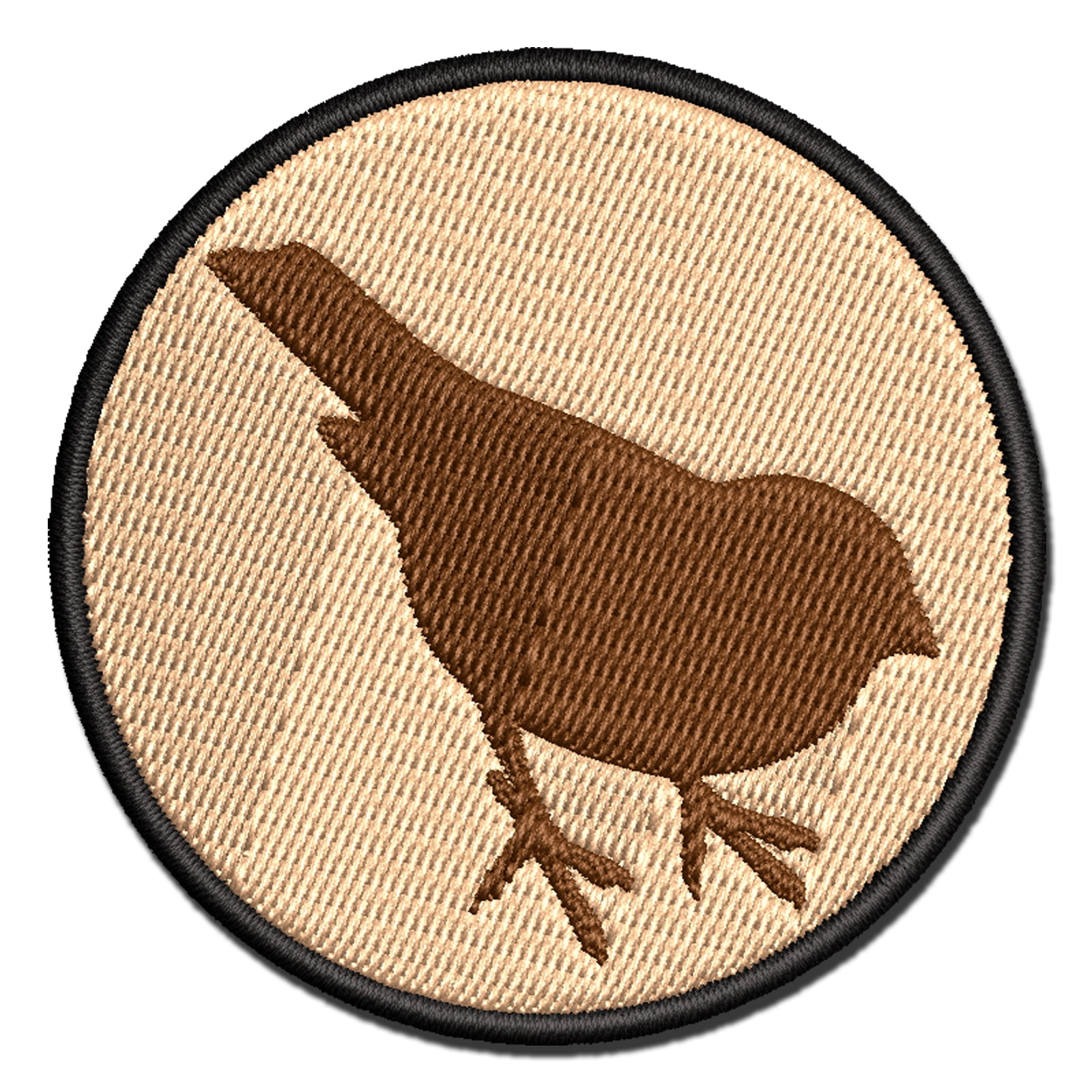 Sparrow Bird Solid Applique Multi-Color Embroidered Hook & Loop Patch ...