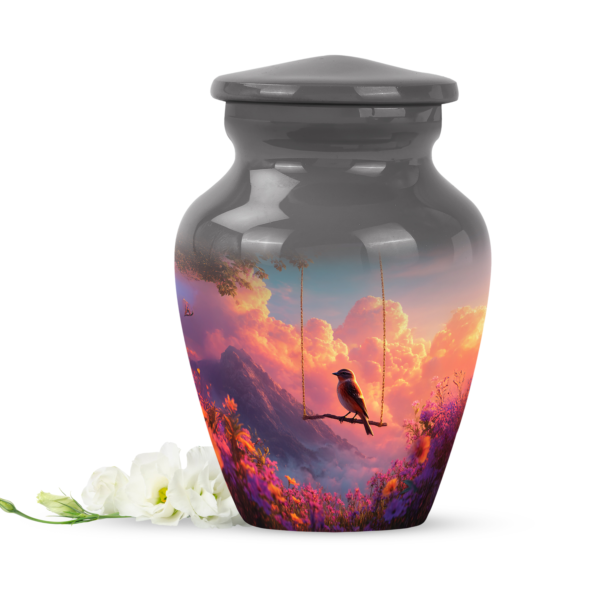Sparrow Little Memorial Urns For Adult Male, blue Mini Urn For Ashes ...