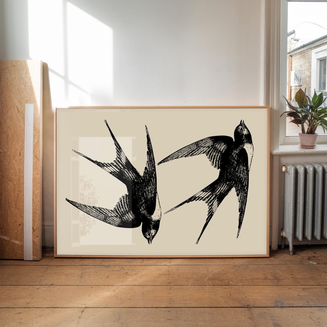 Sparrow Poster Print Modern Bird Poster Trendy Sparrow Decor Christian ...