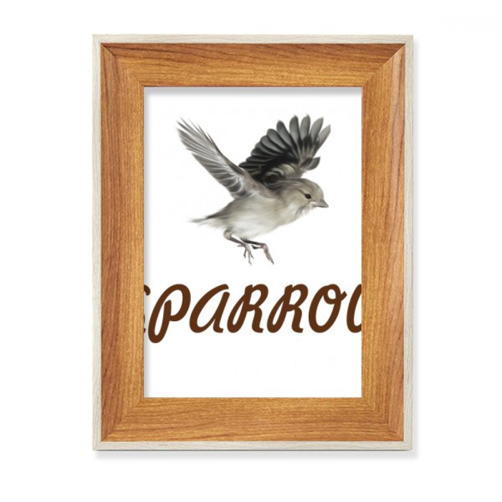 Sparrows Birds Animals Food Fly Desktop Wooden Photo Frame Display ...