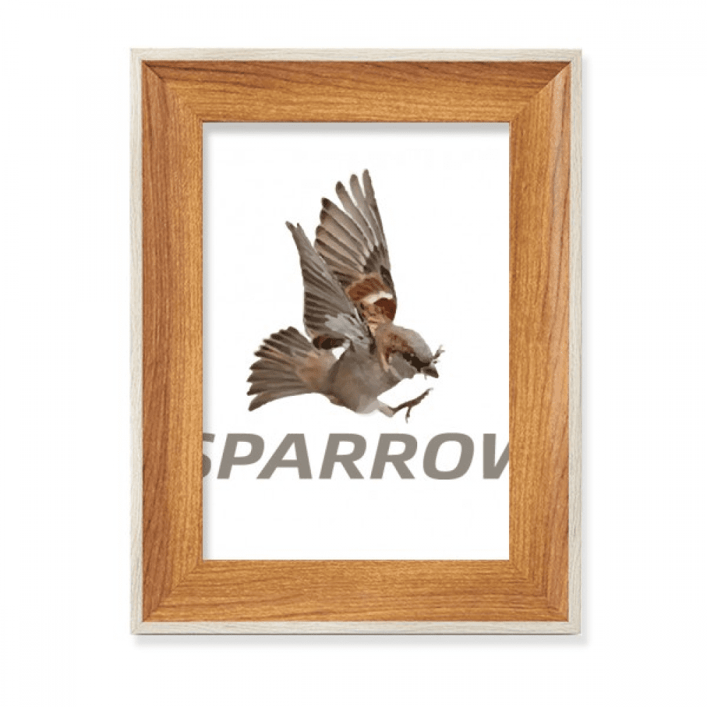 Sparrows Birds Animals Food Insects Desktop Wooden Photo Frame Display ...