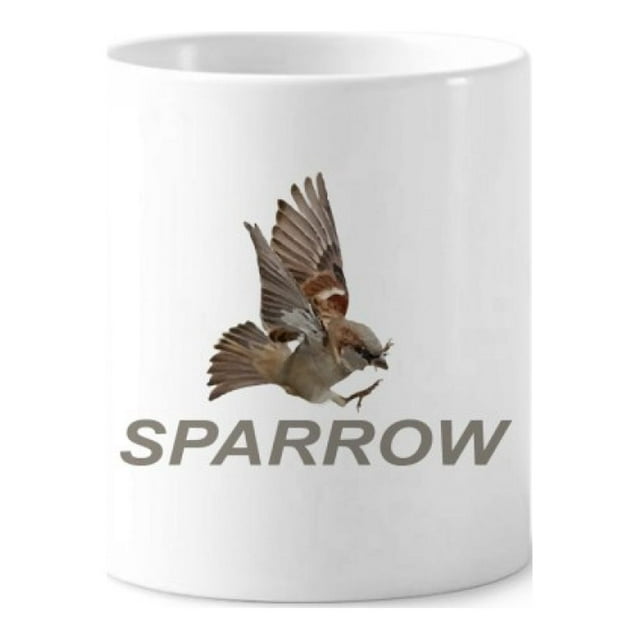Sparrows Birds Animals Food Insects Toothbrush Pen Holder Mug Cerac ...