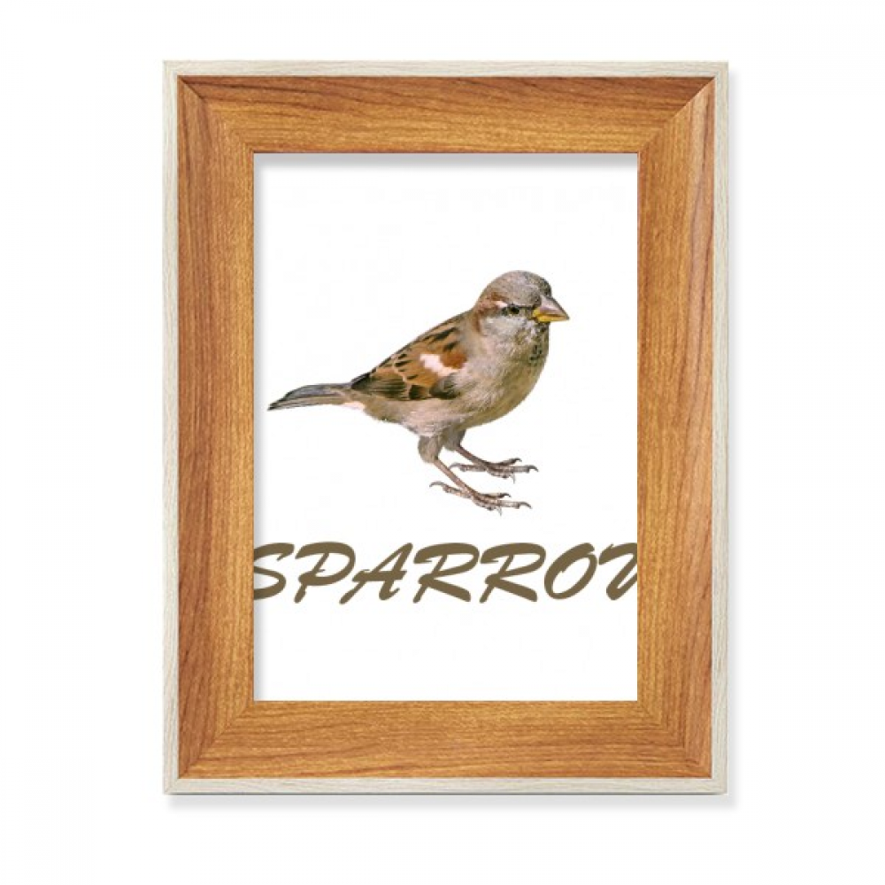 Sparrows Birds Animals Food Pause Desktop Wooden Photo Frame Display ...