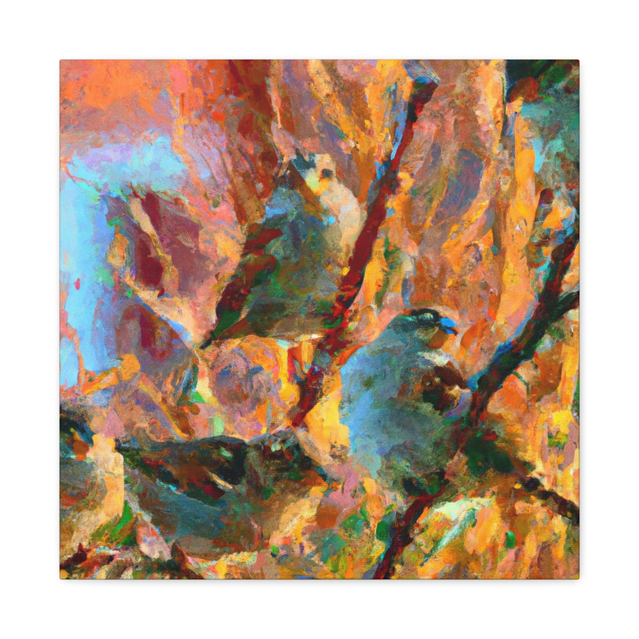 "Sparrows in Impressionism" - Canvas - Walmart.com