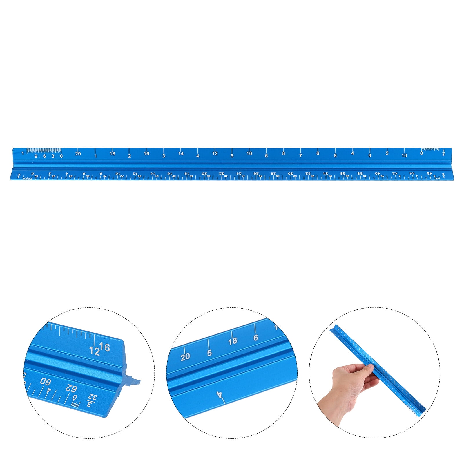 Sparsain 1 Architectural Scale Ruler, Imperial Scale Ruler, Triangular ...