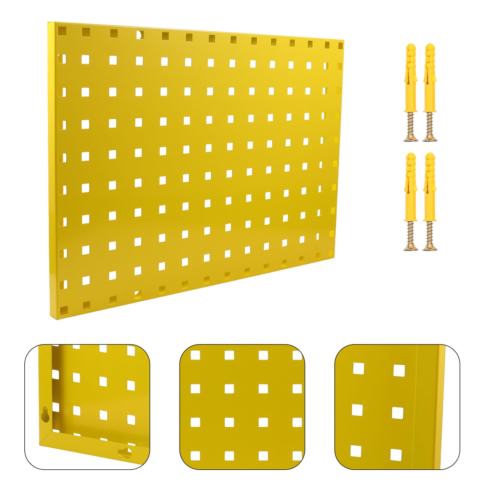 Sparsain 1 Pc Galvanized Steel Pegboard Holder for Pegboard, Garage ...