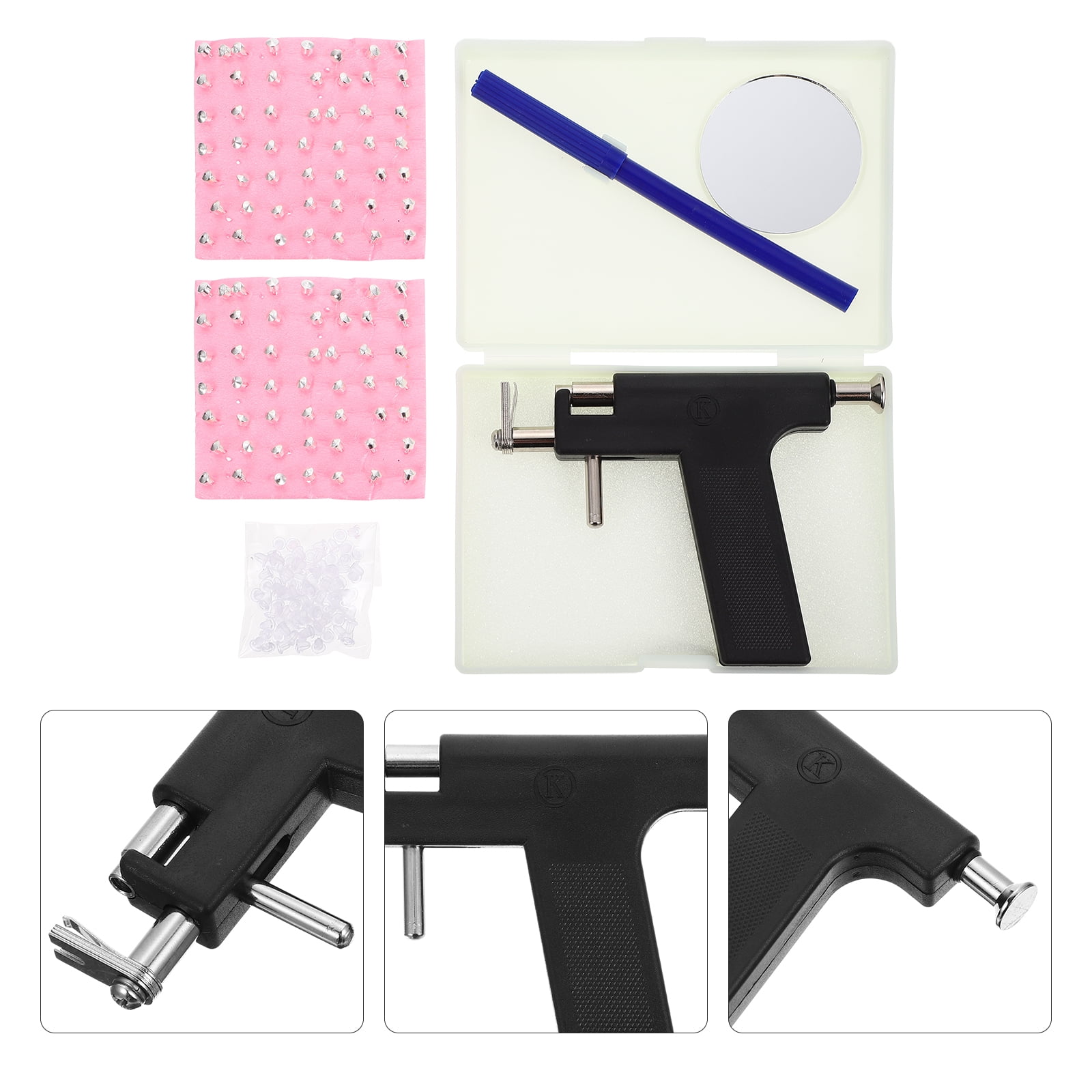 Sparsain 1 Set Ear Piercing Kit, Body Ear Piercing Tool, Nose Piercing ...