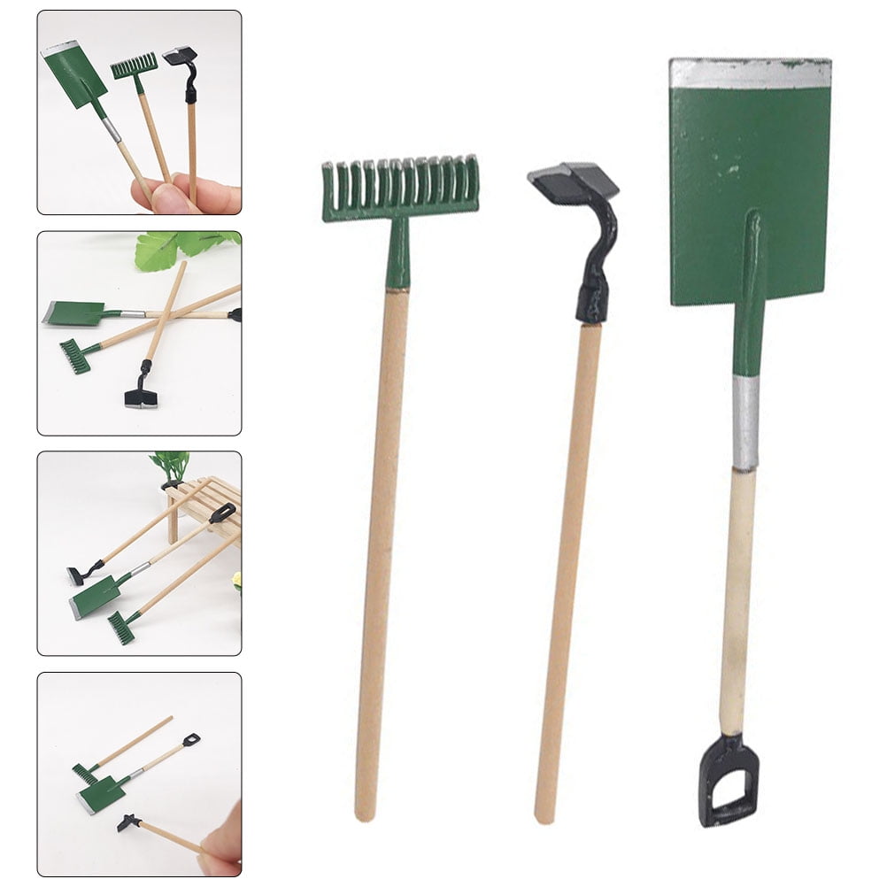 Sparsain 1 Set Miniature Farm Tools for Mini House Miniature Outdoor ...